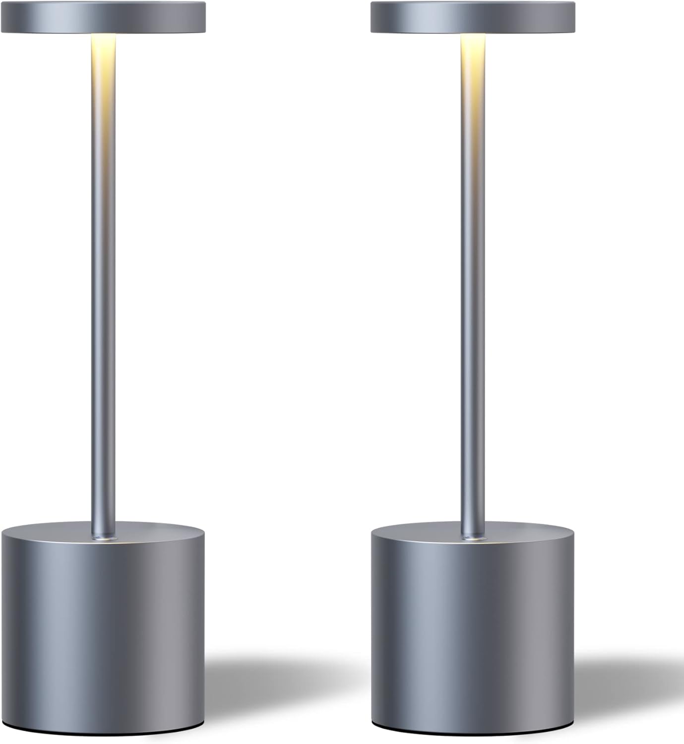 Stamp n Camp LED Cordless Table Lamp Rechargeable 3 Color Stepless ...