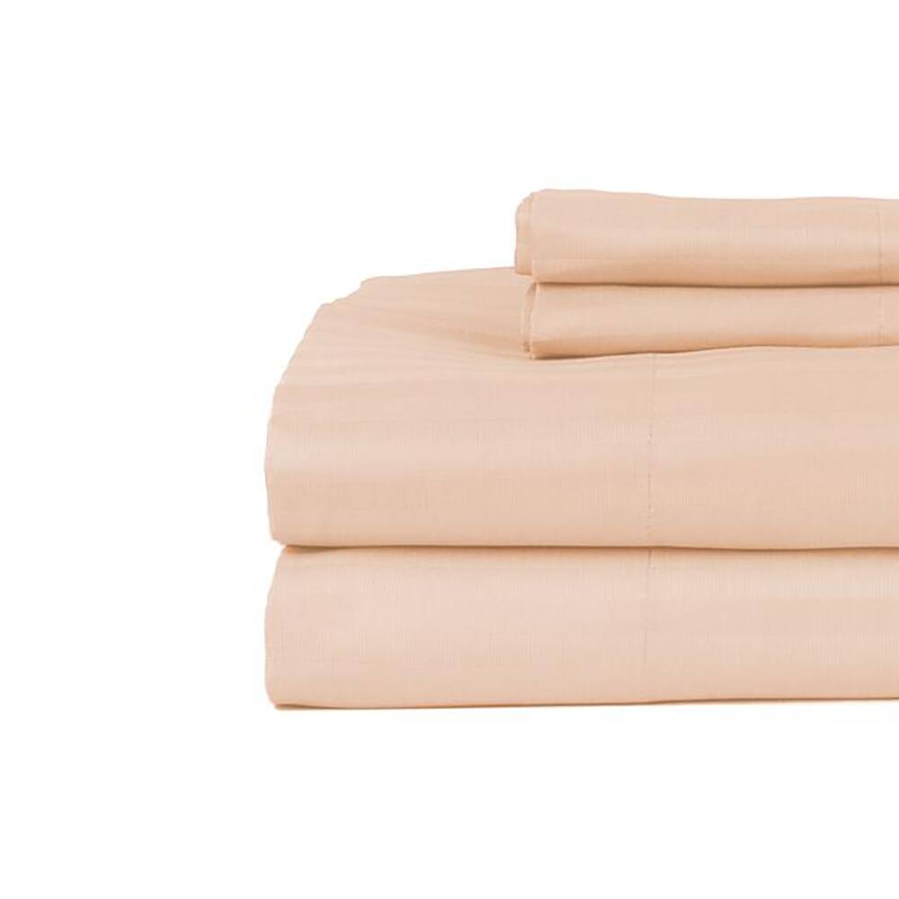 Castle Hill London 600 Thread Count Sateen Stripe Sheet Set King Linen CH-T600K-STR-SAT-LIN-EG ...