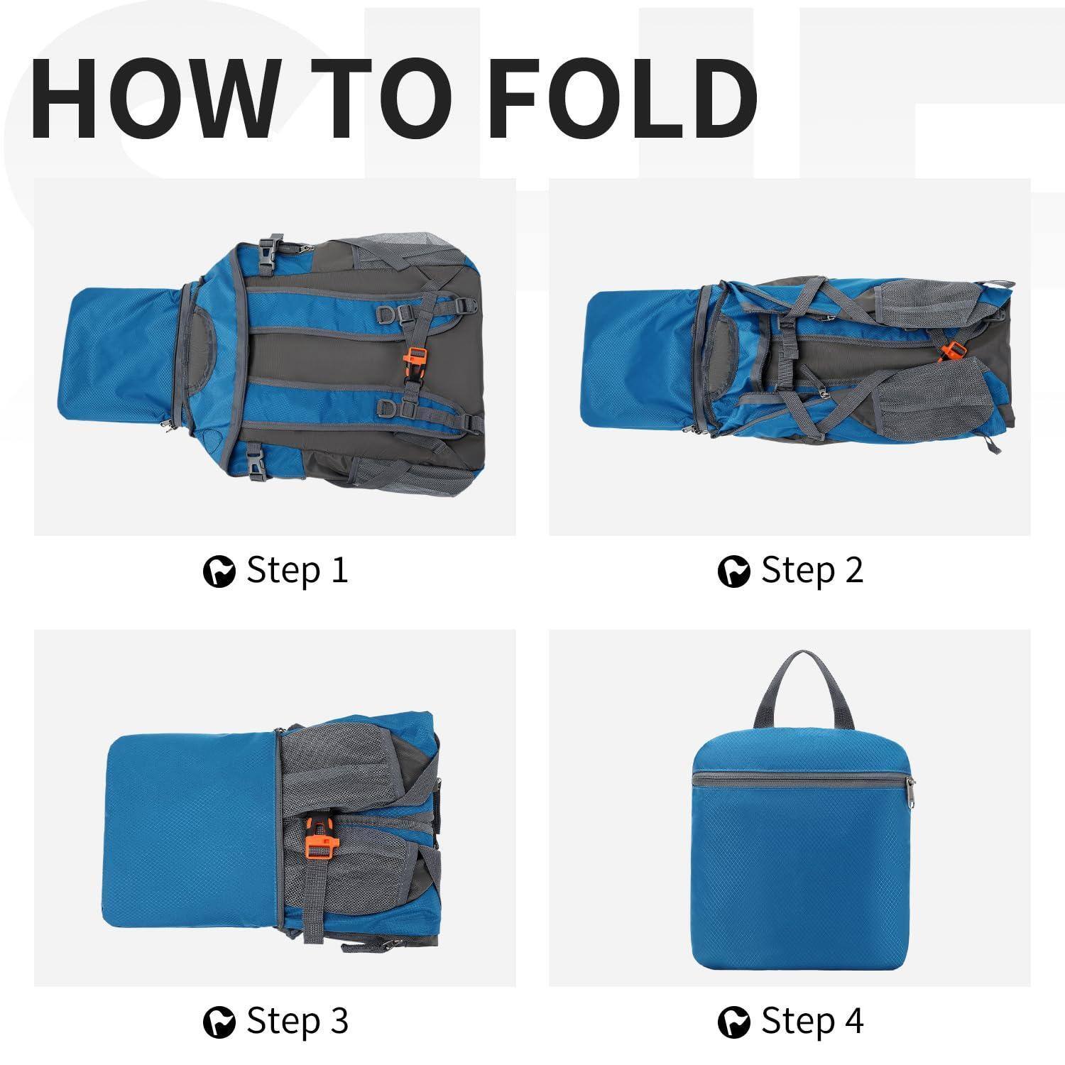 Cozy Serene 40l Hiking Backpack Lightweight Daypack Waterproof Travel ...