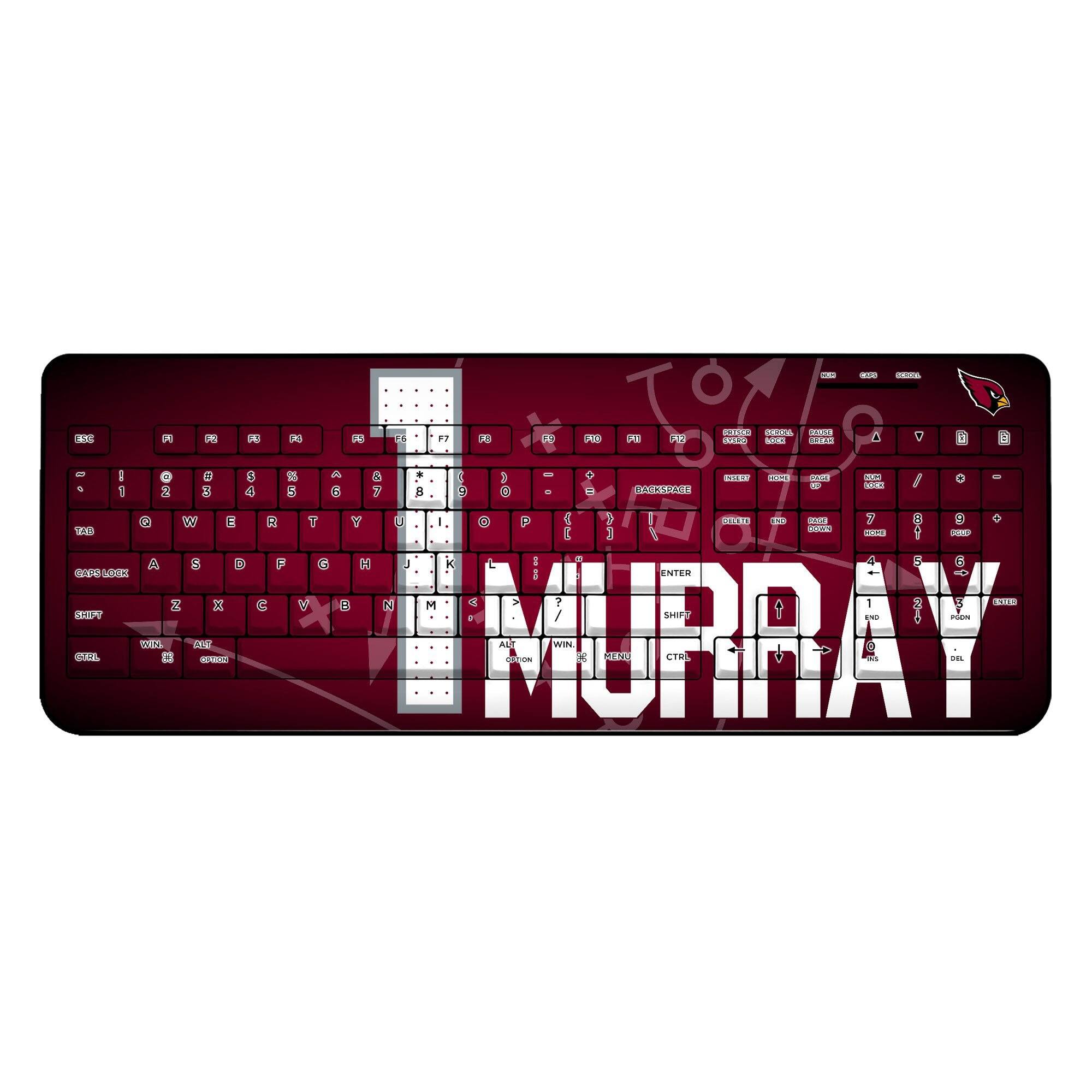 Keyscaper Kyler Murray Arizona Cardinals Wireless Keyboard Black ...