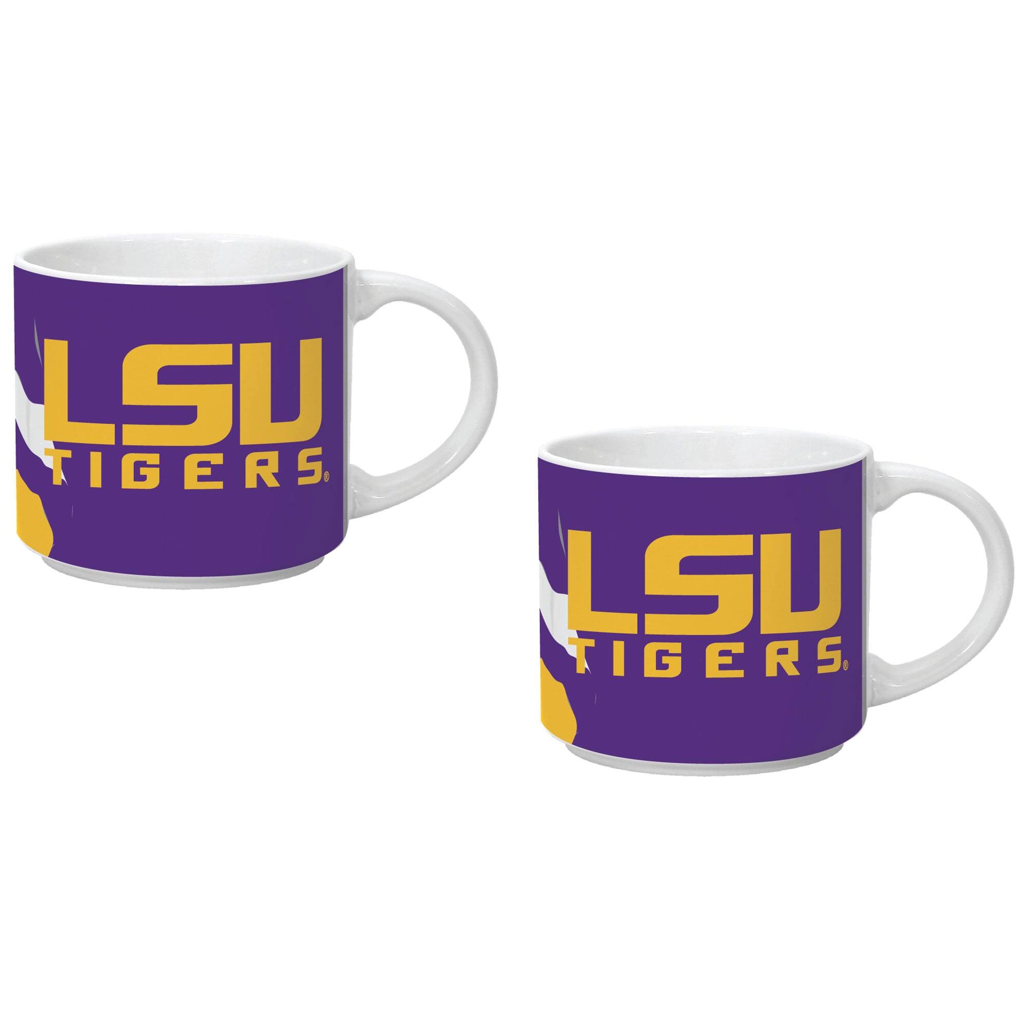 Indigo Falls LSU Tigers Two Pack 14oz. Stackable Mug Set Multicolor ...