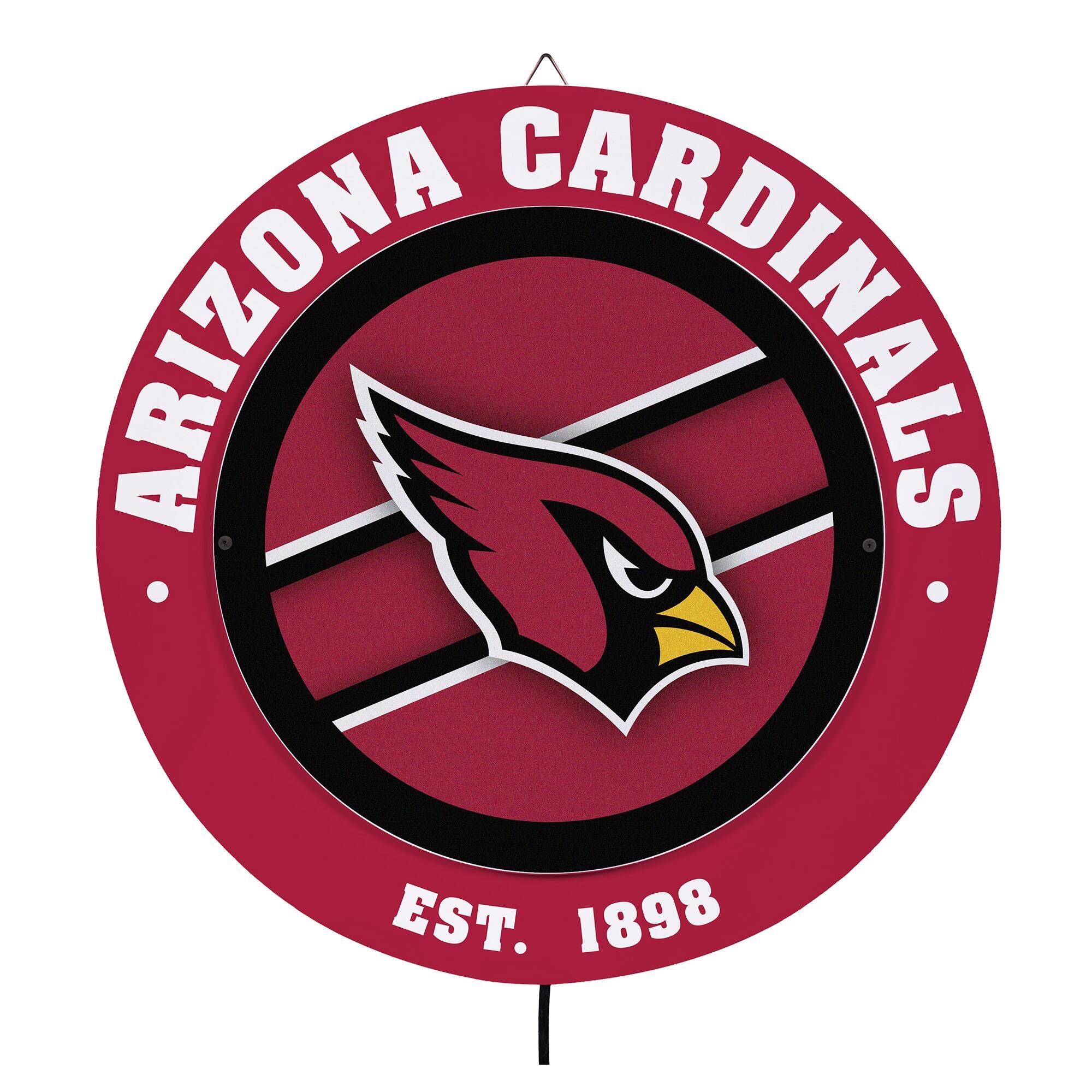 Evergreen Enterprises Arizona Cardinals 15" LED Round Metal Lit Wall ...