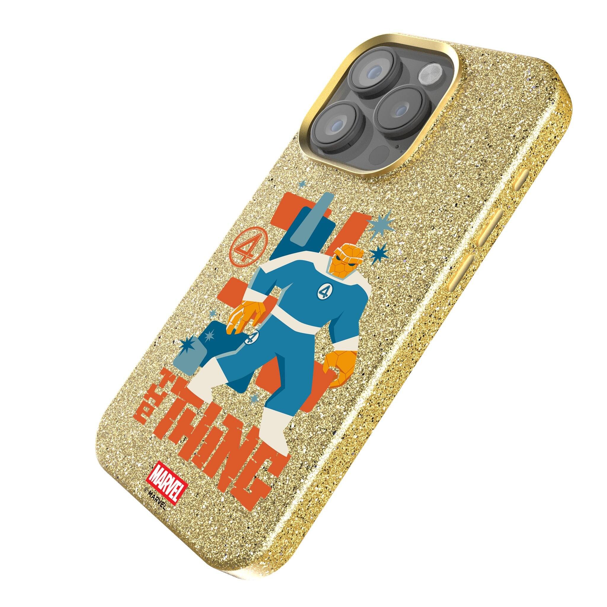 Keyscaper Marvel Badge Gold Bling Phone Case Apple iPhone 16 Pro Max ...