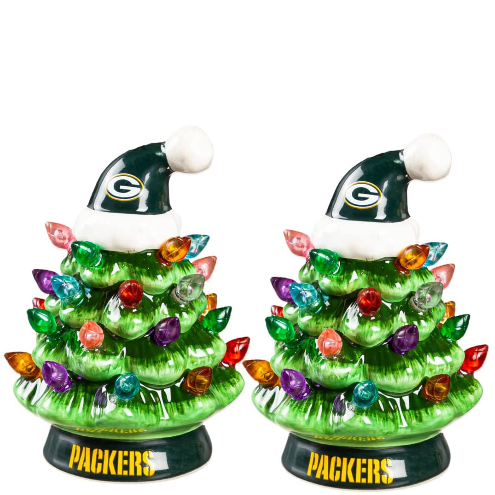 Evergreen Enterprises - Green Bay Packers 2-Pack 4" Ceramic LED ...