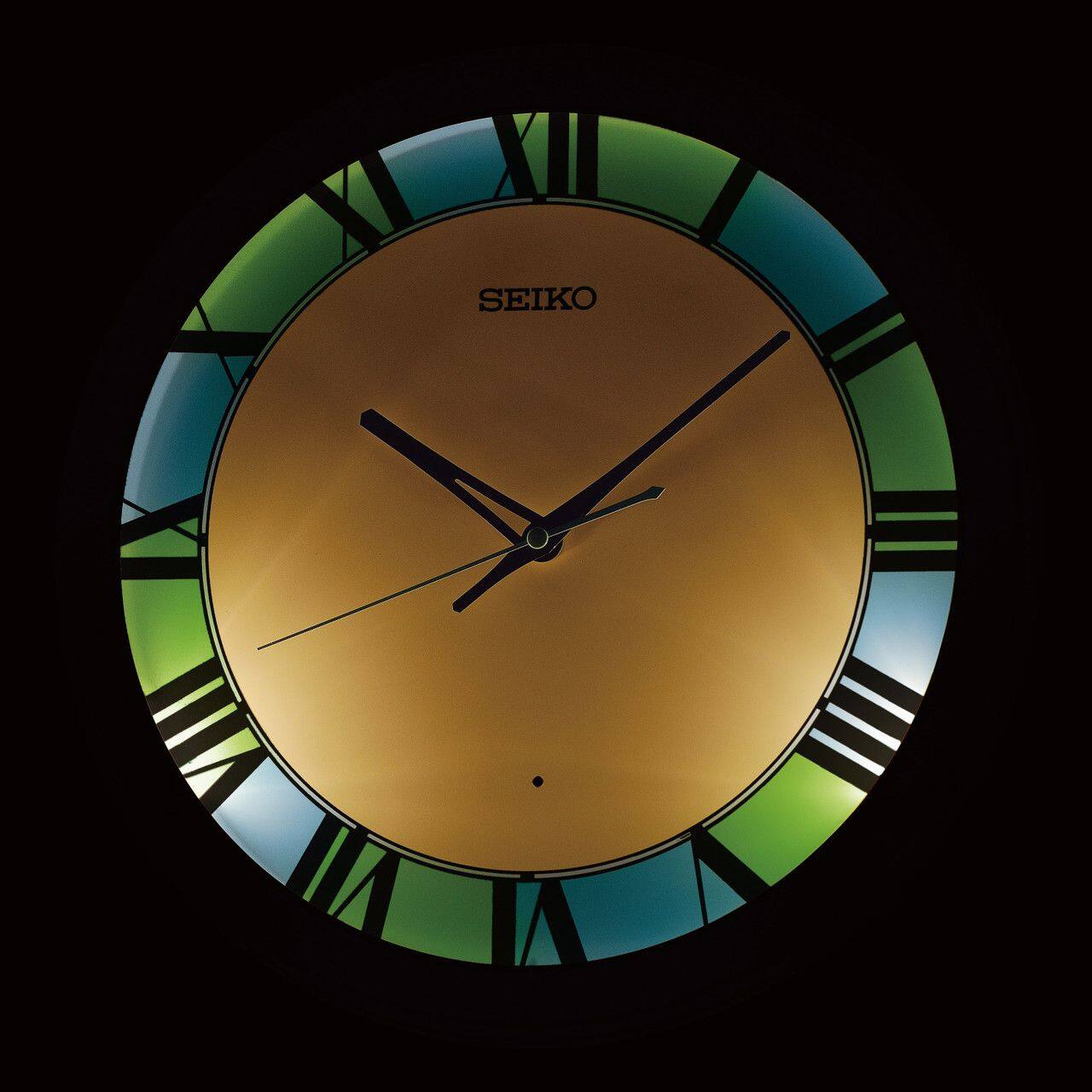 Seiko 13" Akarui Wall Clock Blue QHA010LLH - Best Buy