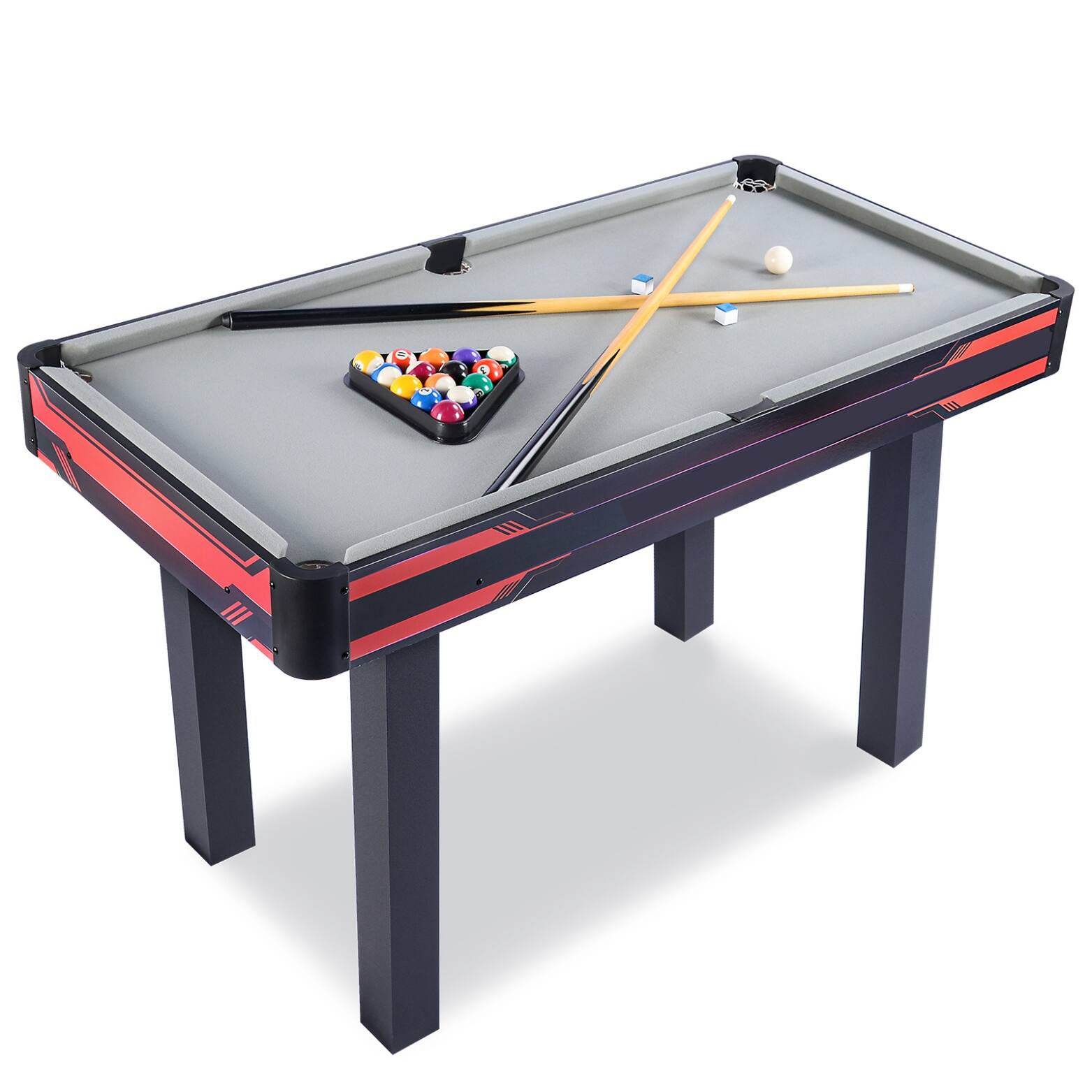 ProMounts 48" Folding Pool Table for Adults & Kids Compact Complete ...