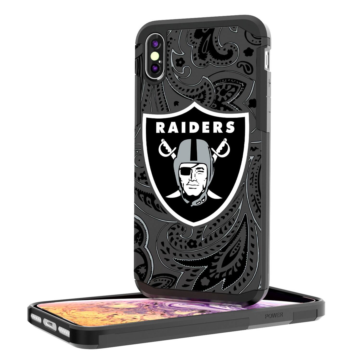 Keyscaper NFL Las Vegas Raiders iPhone Rugged Paisley Design Case 16 ...