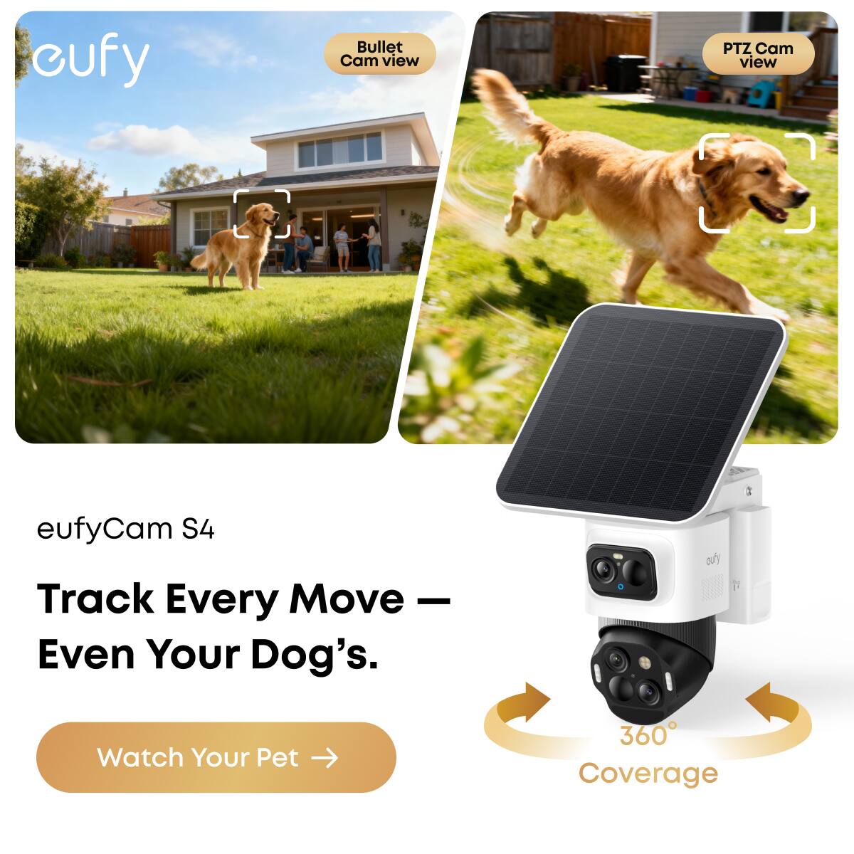 eufy eufyCam S4 Video Doorbell E340,4K Solar Camera Wireless Outdoor ...