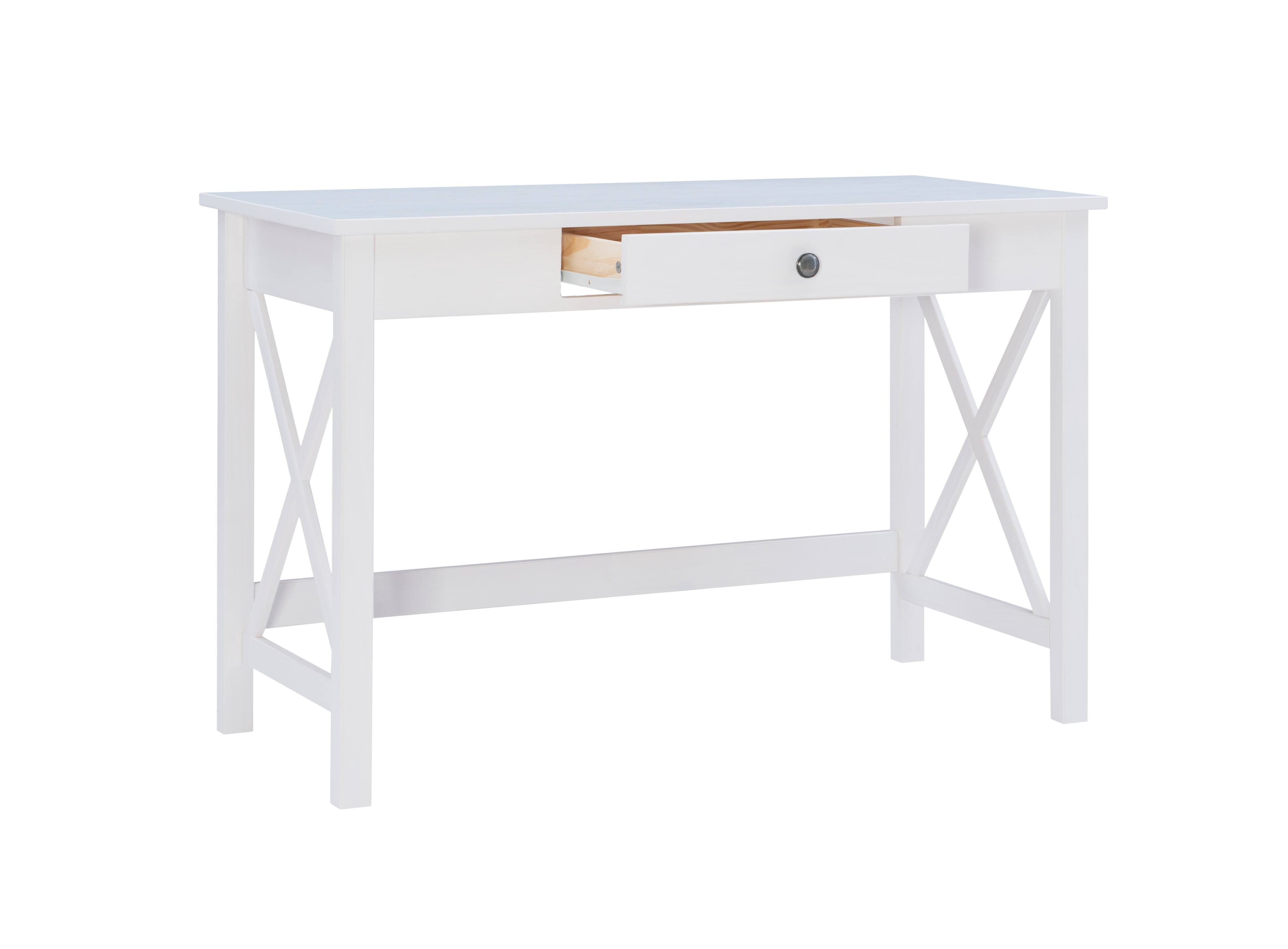 Linon Home Décor Delevan Solid Wood Laptop Desk With Drawer Antique ...