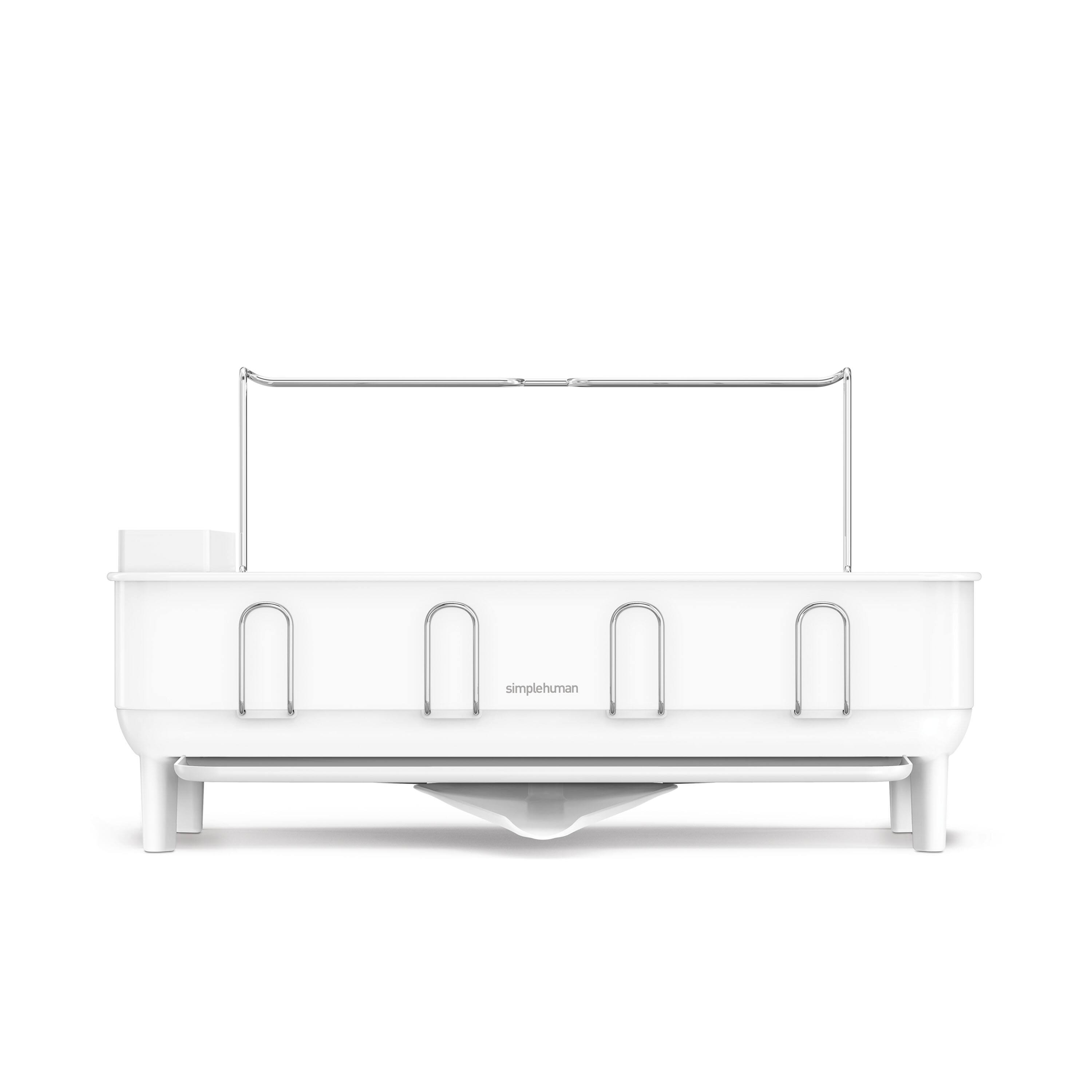 simplehuman steel frame dishrack, steel White KT1198 - Best Buy