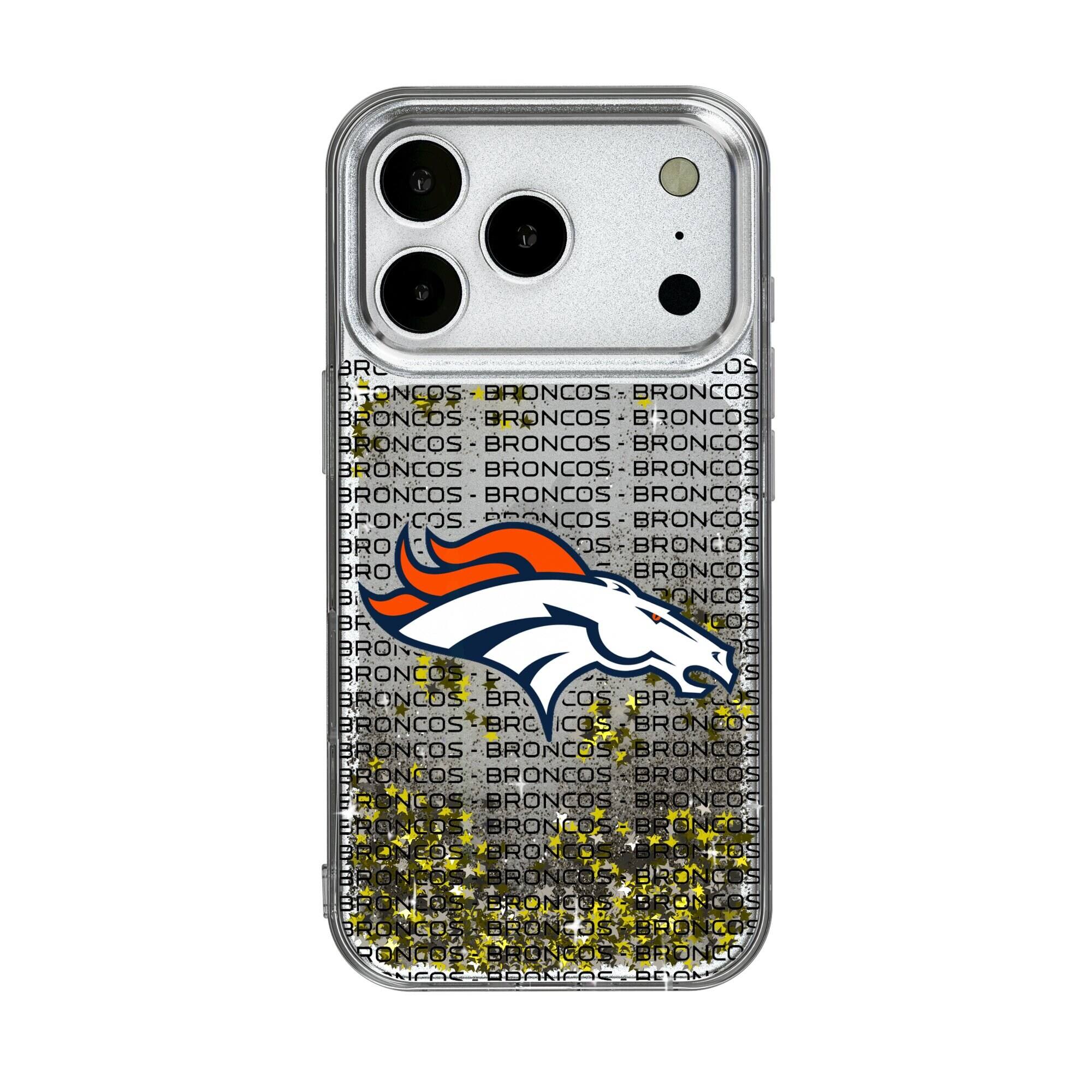 Keyscaper NFL Denver Broncos iPhone Text Backdrop Design Glitter Case ...