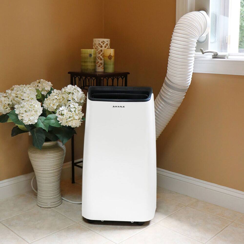 Amana 350 Sq. Ft. Portable Air Conditioner White/Black AMAP101AB-2 ...