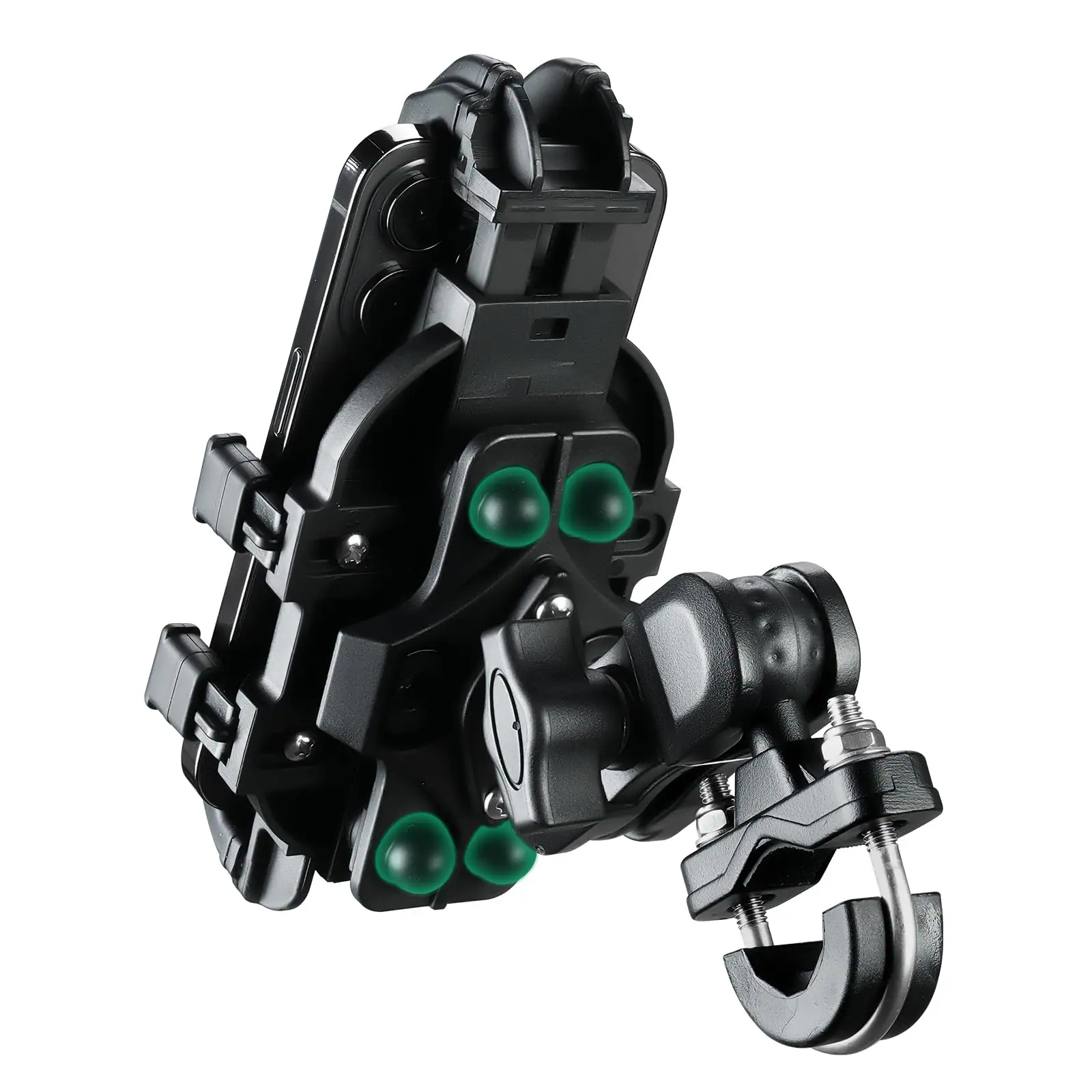 VEGA AUTOMOTIVE Aluminum Bike Phone Mount With Vibration Dampener For 4 7 7 1 Phones Universal ...