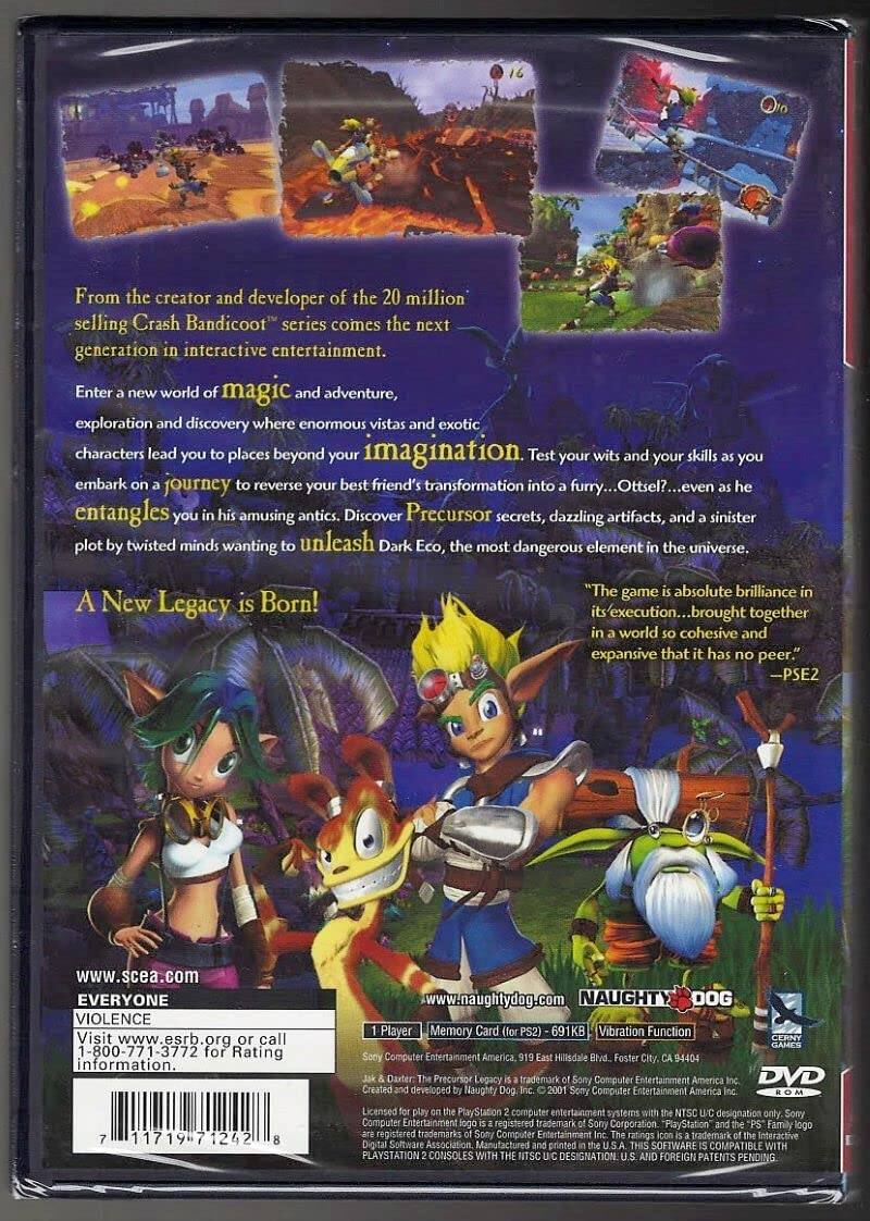 Jak and Daxter: The Precursor Legacy (Greatest Hits) PlayStation 2 ...