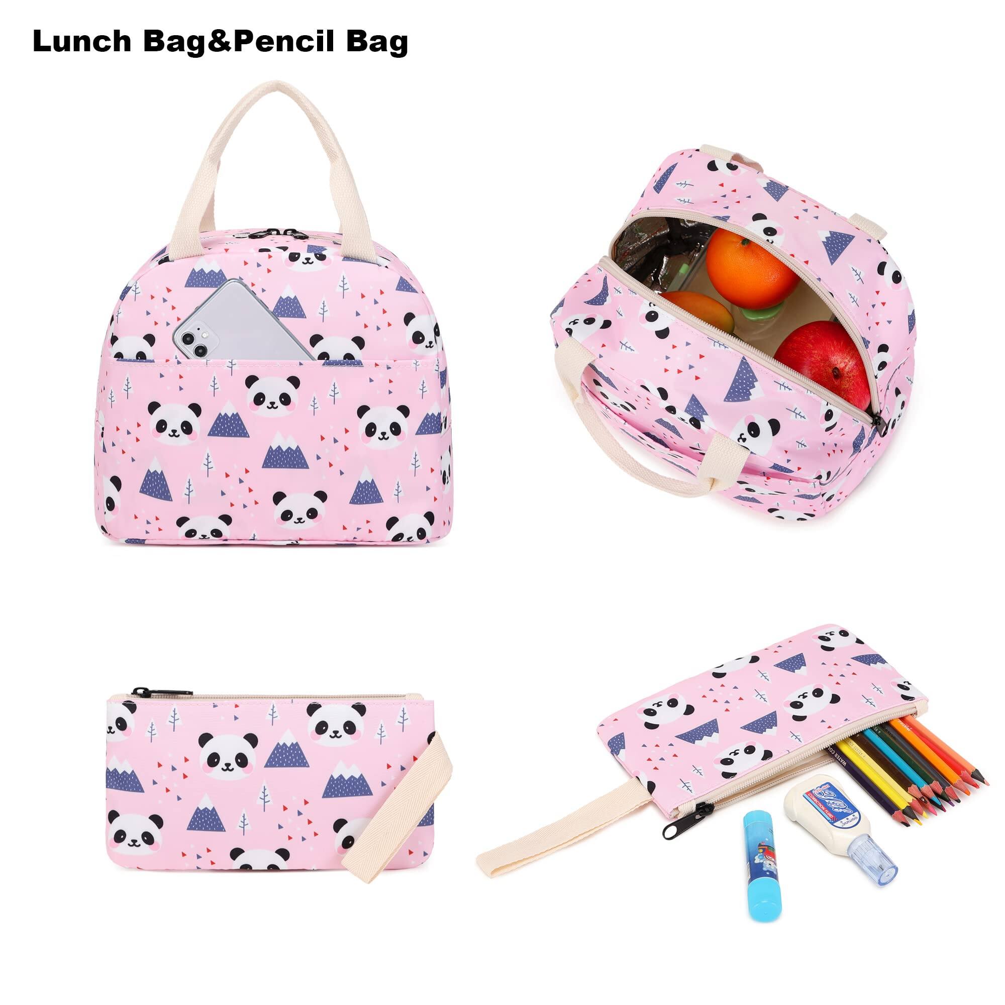 Live At Space Panda School Backpack For Teen 3 in 1 Bookbag Set Bags ...