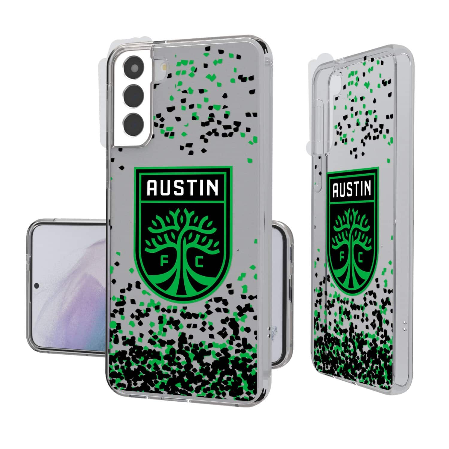 MLS Keyscaper - - Austin FC Galaxy Confetti Clear - S23 Ultra ...
