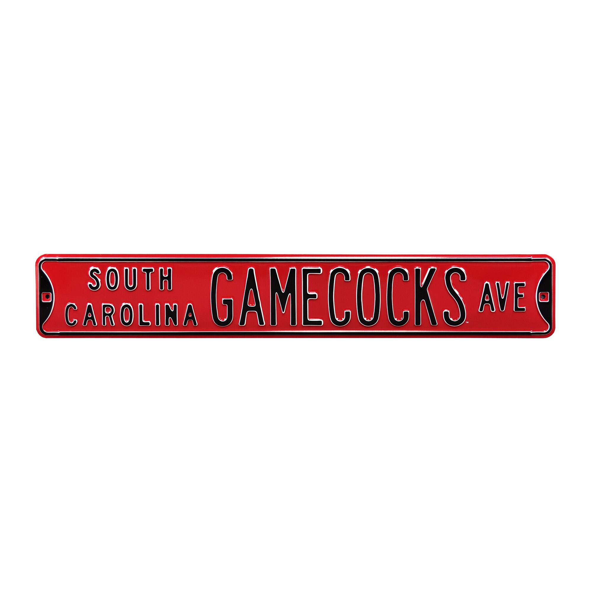 Authentic Street Signs Garnet South Carolina Gamecocks 6" x 36" College ...
