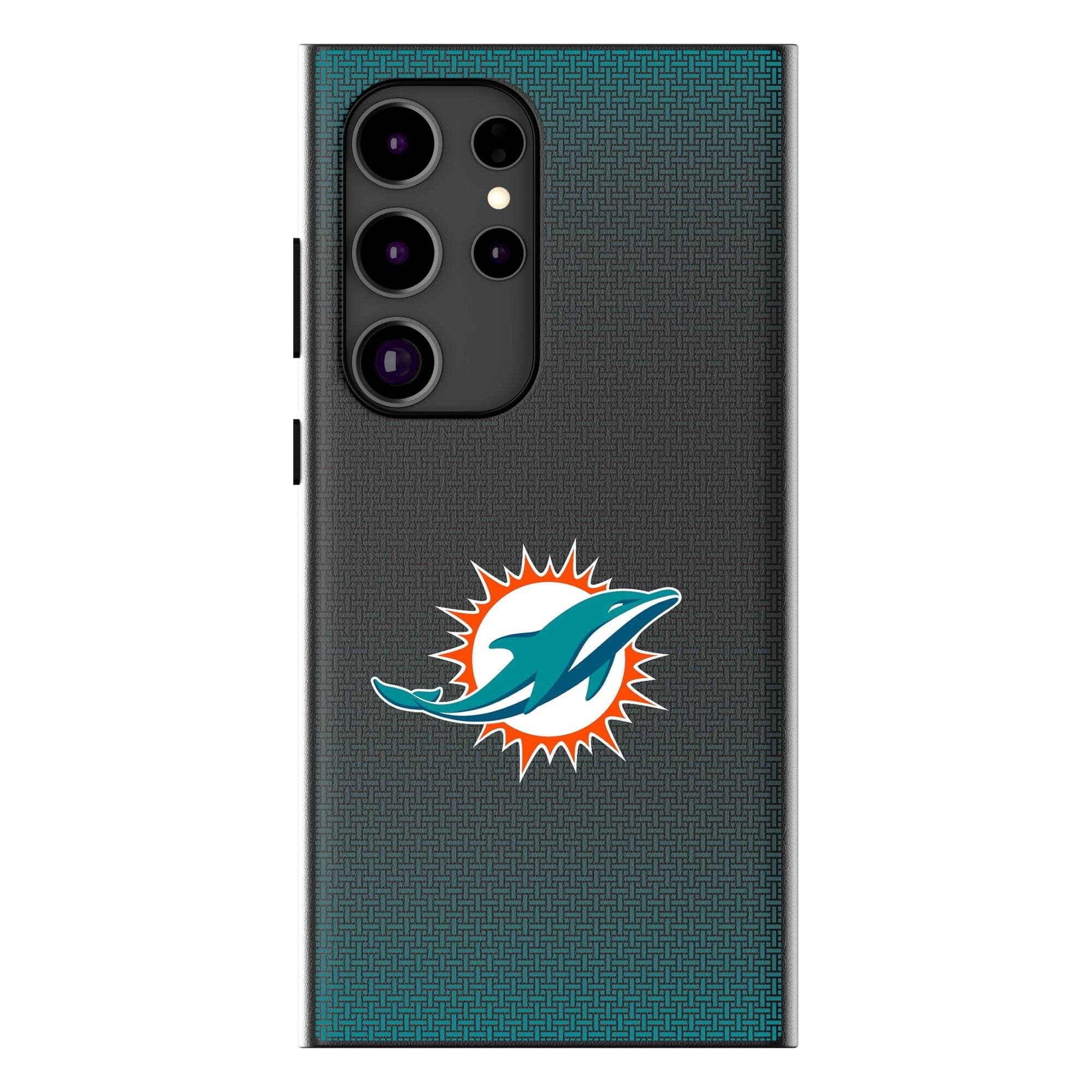 Keyscaper NFL Miami Dolphins Linen Galaxy Magnetic Bump Case S25 Ultra ...