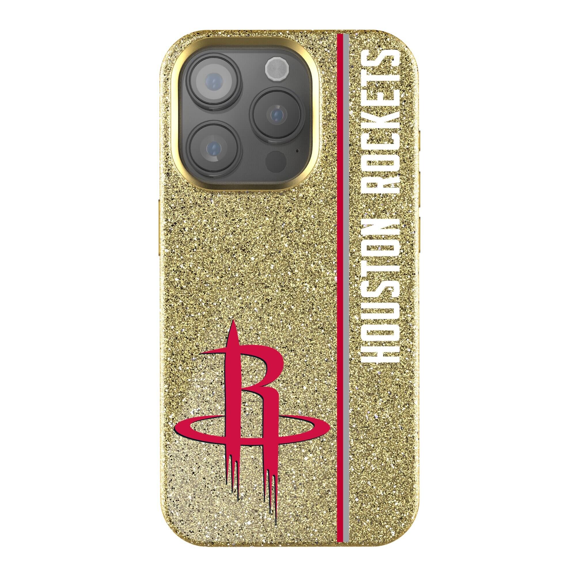 Keyscaper NBA Houston Rockets Sidebar Bling iPhone Case 16 Pro Max Gold ...