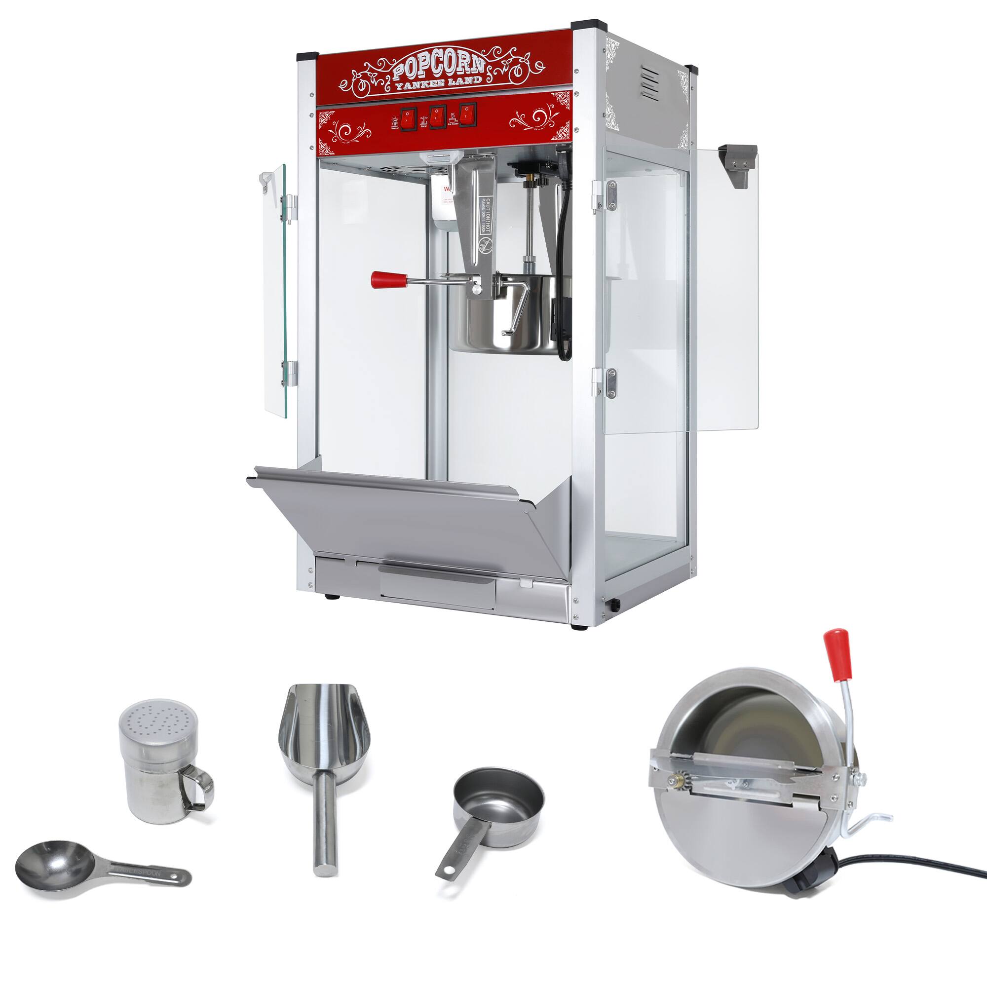 GOODSILO Commercial Popcorn Maker Machine with 16 Oz Kettle 1440W ...