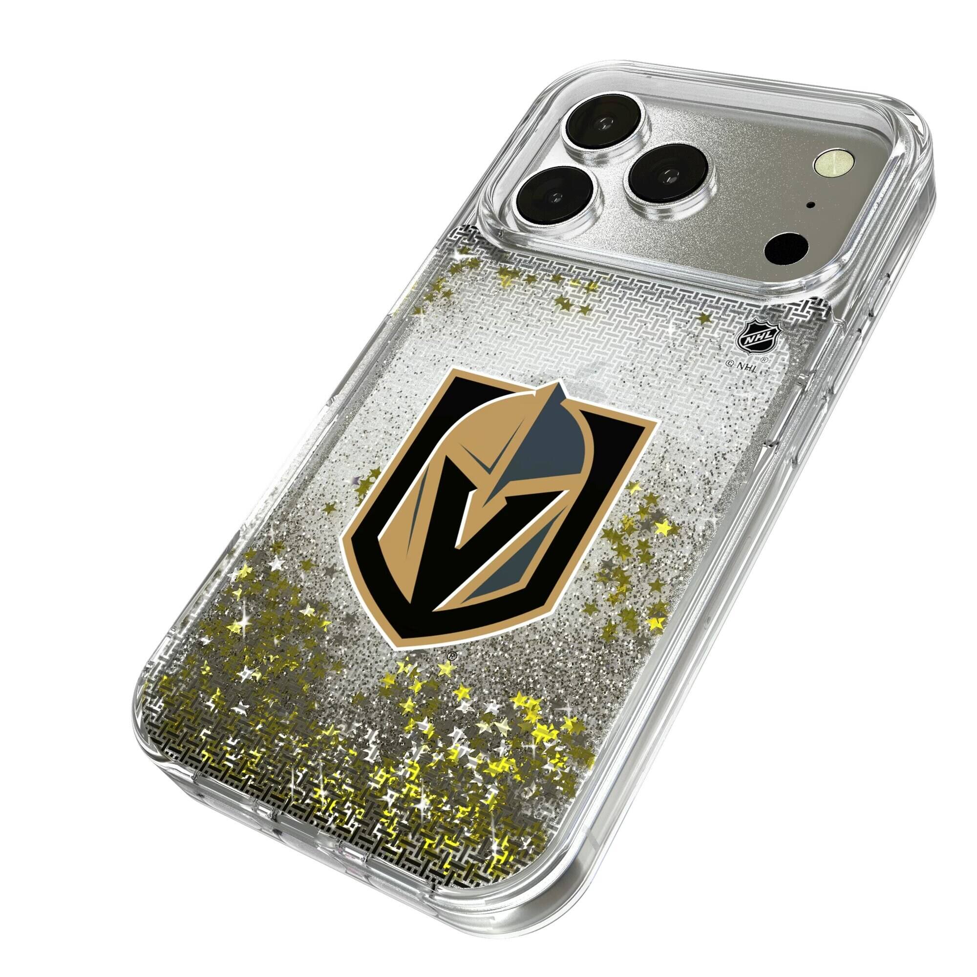 Keyscaper NHL Vegas Golden Knights Linen Logo iPhone Glitter Case 16 ...