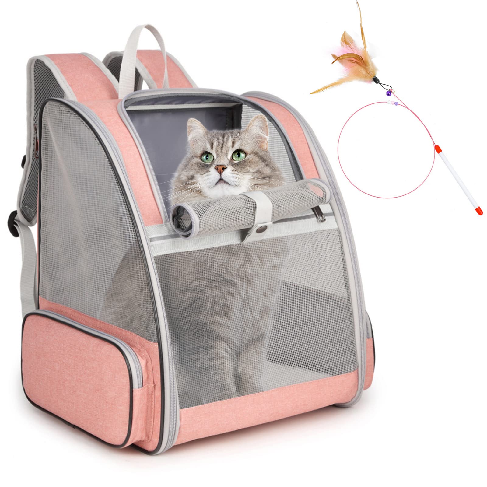 Paradigms Interiors Cat Backpack Carrier Pet With Kitten Wand For Dog ...