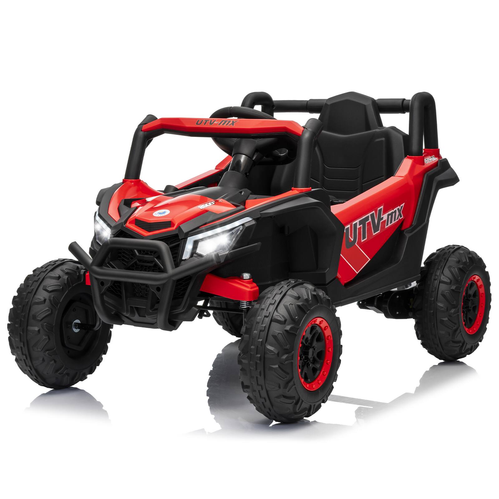 Babevy 12V UTV Ride On Car for Kids, 4WD/2WD, Remote, Spring Suspension ...
