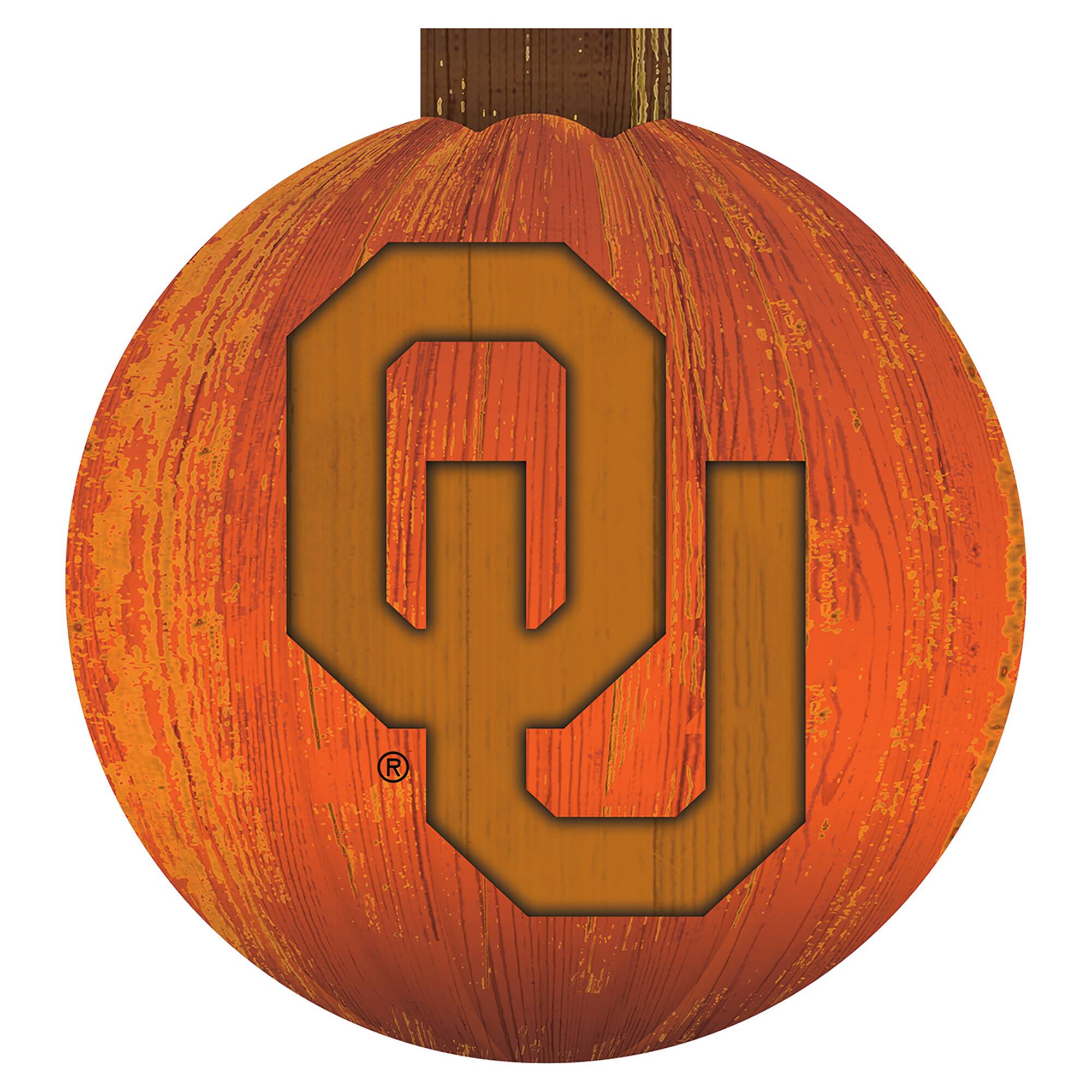 Fan Creations Oklahoma Sooners 12'' Pumpkin Sign Orange 5038227 - Best Buy