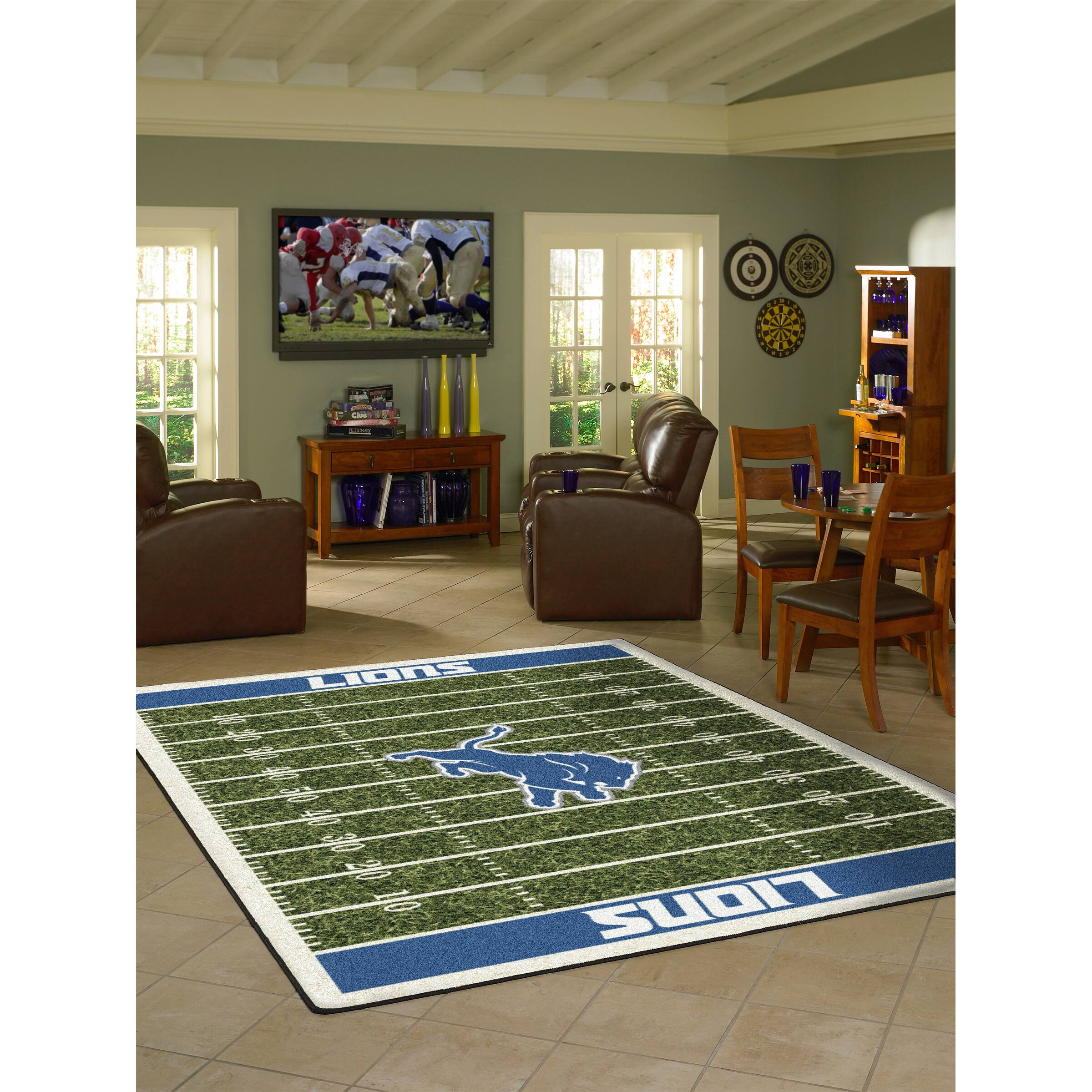 Imperial Detroit Lions 7'8'' x 10'9'' Home Field Rug Green 3533068 ...