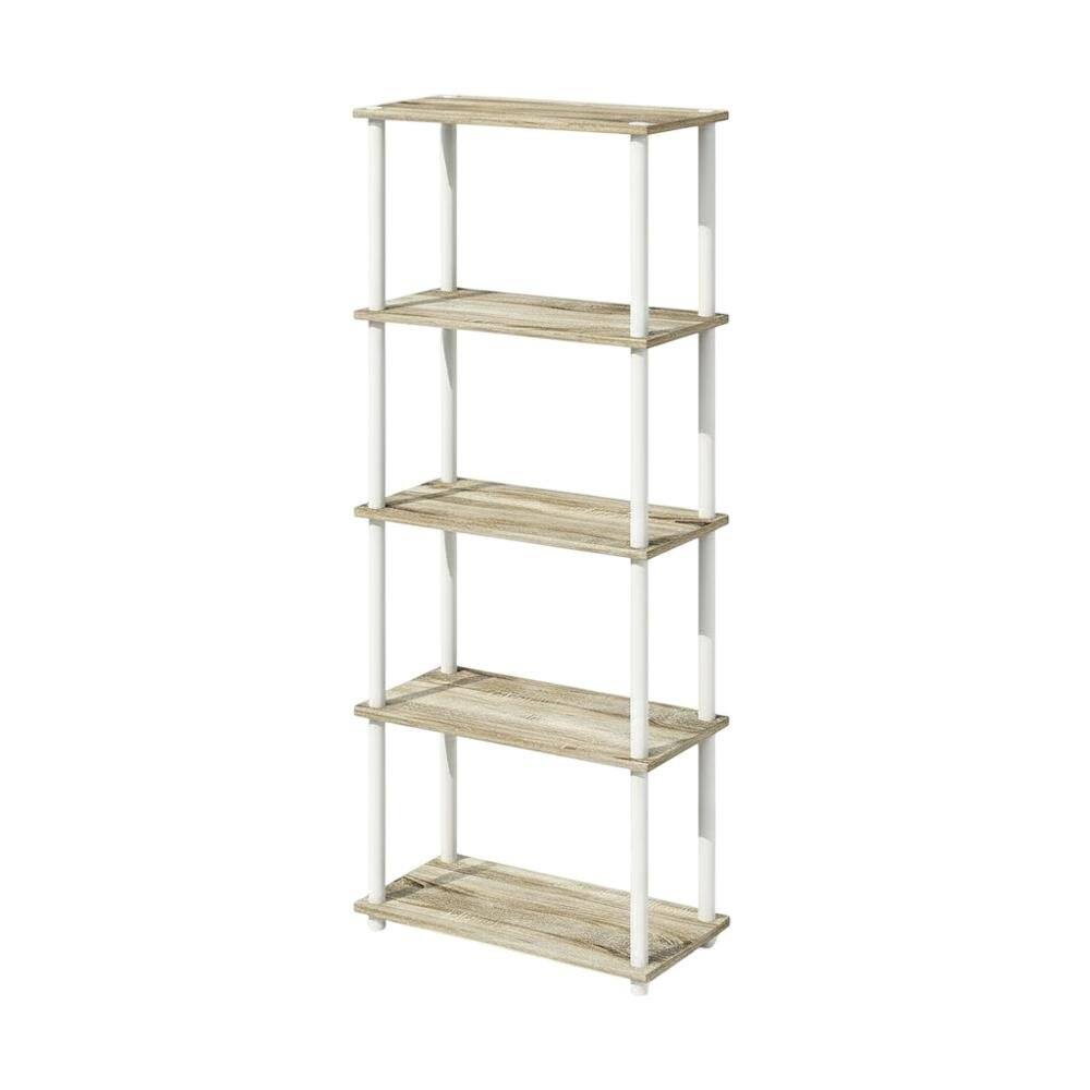 FurniFact Wooden bookcase with clean design and sturdy construction ...
