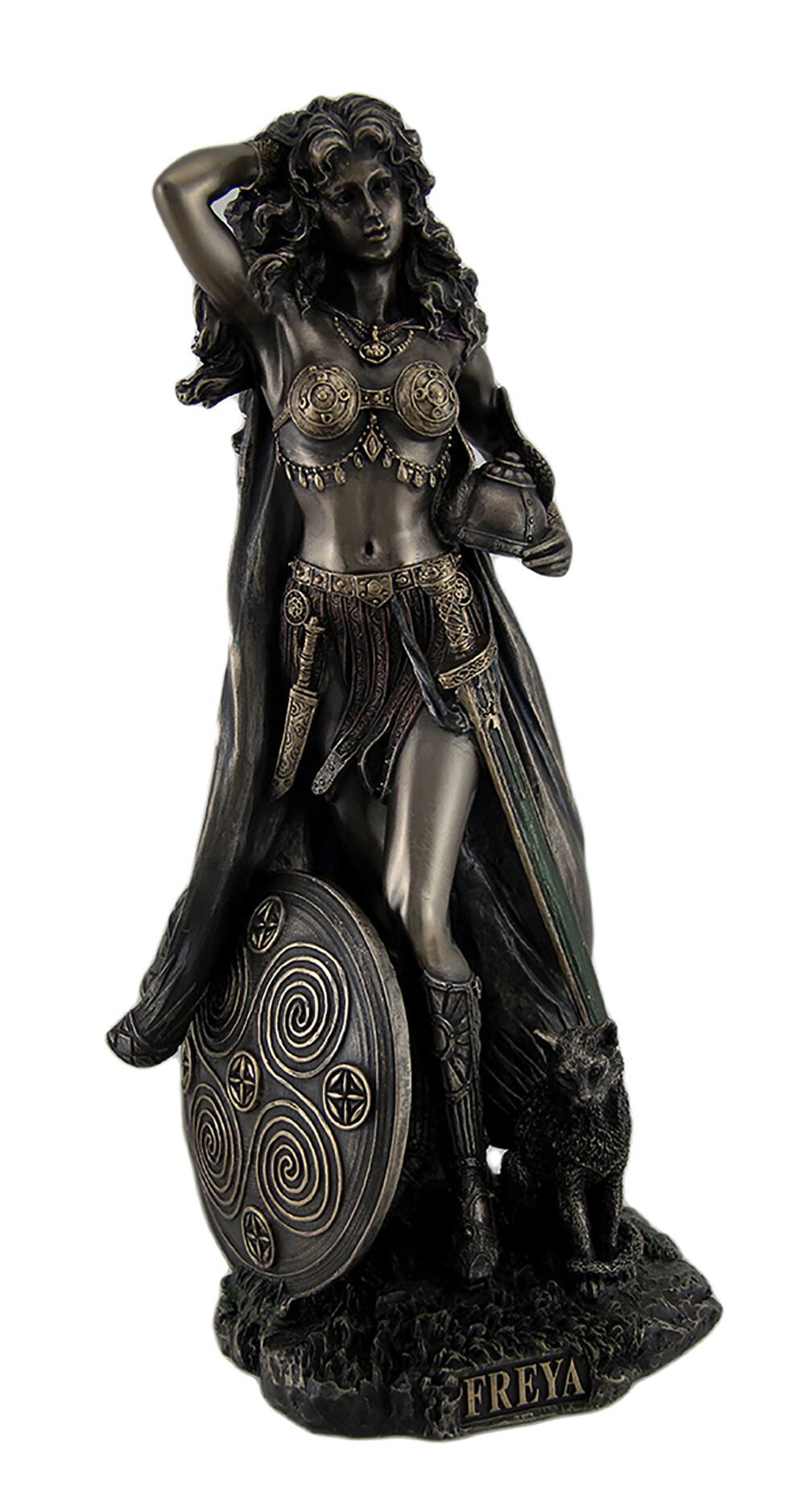 Veronese Design Norse Goddess Freya Antique Finish Statue Bronze ...