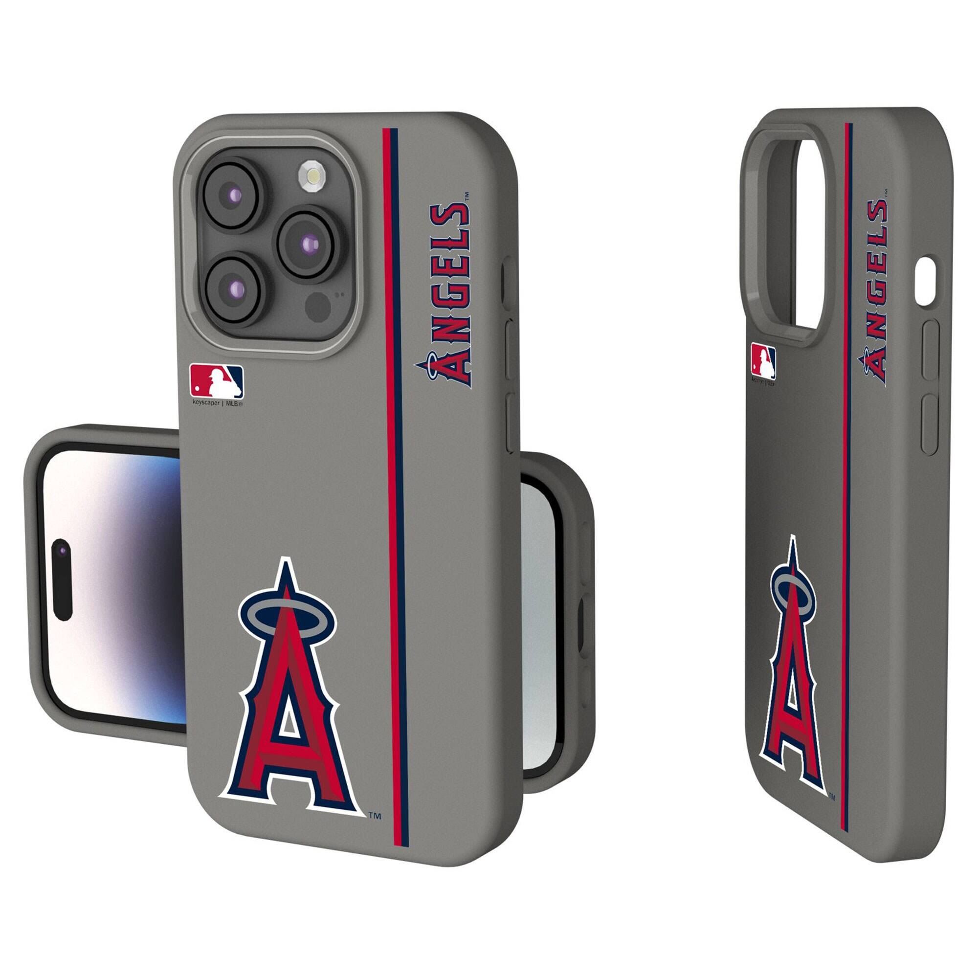 Keyscaper MLB Los Angeles Angels iPhone Soft Touch Case 15 Pro Max Gray ...