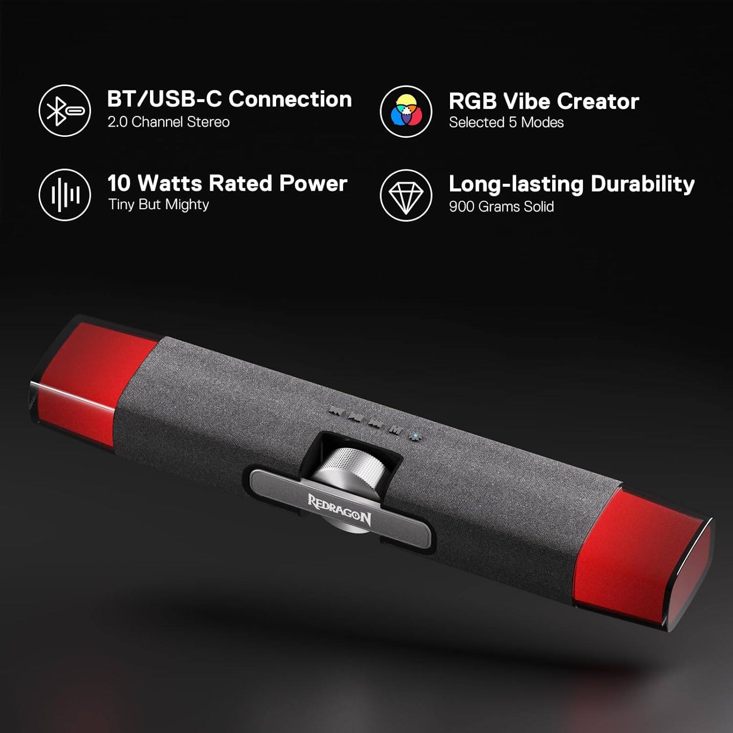 Stamp n Camp Redragon GS512 RGB Desktop Speakers, 2.0 PC Computer ...