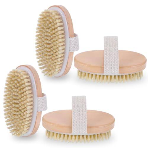 Vulpecula Spade 4 Pack Dry Brushing Body Brush Natural Bristle ...