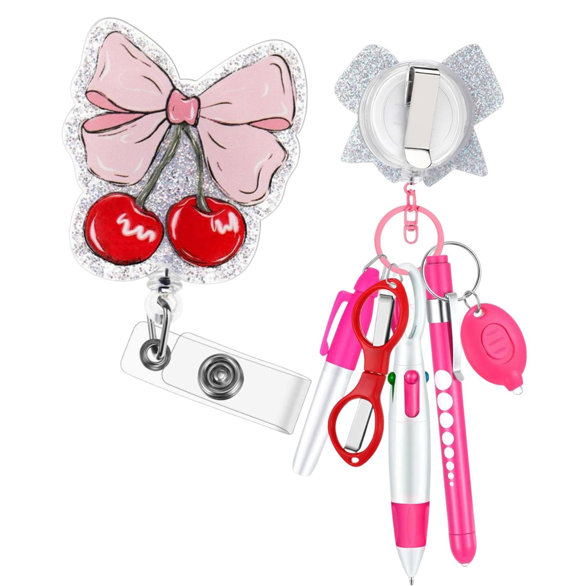 Paradigms Interiors 6 Nurse Pen Set Include Badge Reel Clip Holder ...