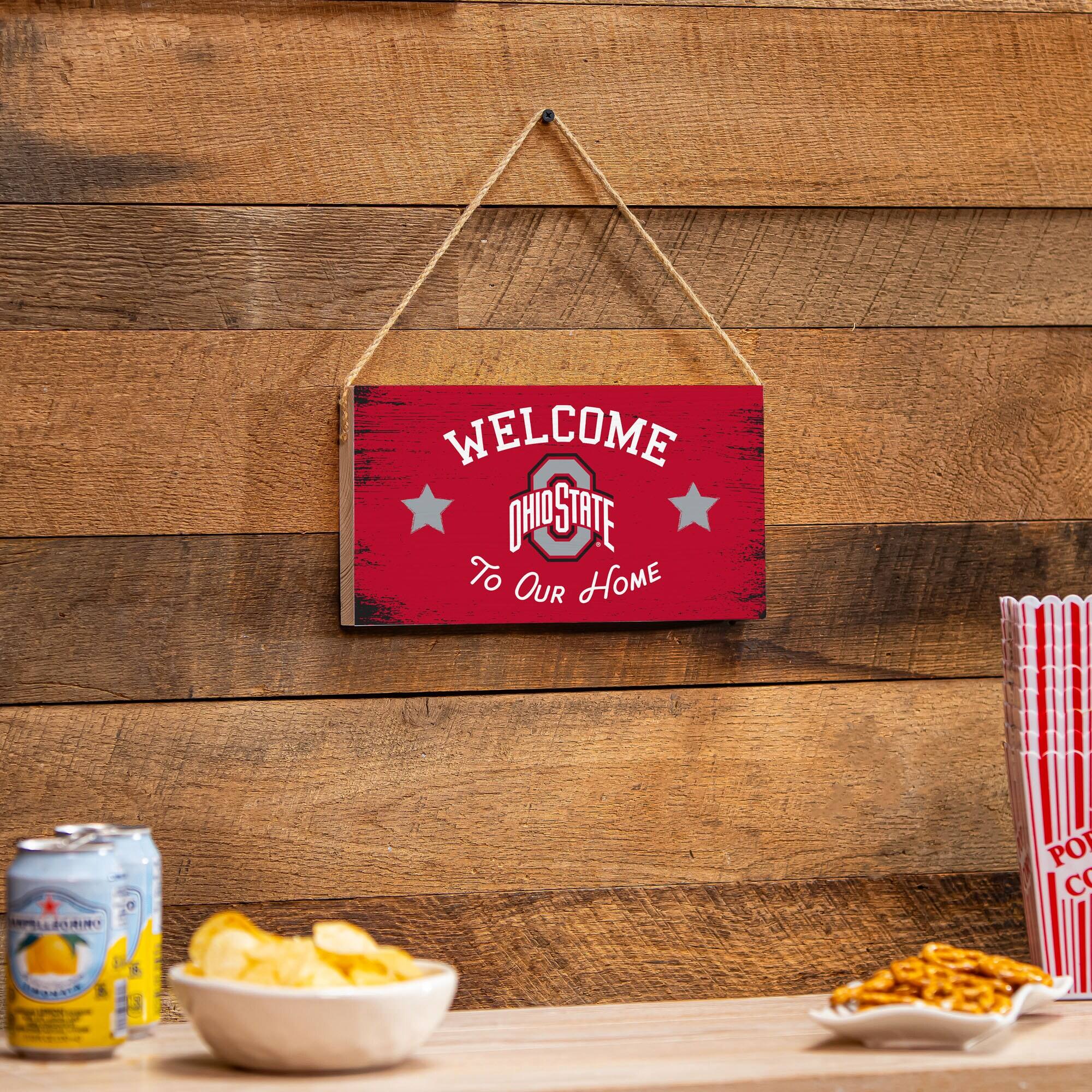 Evergreen Enterprises Ohio State Buckeyes 6" x 11" Welcome Home Wood ...