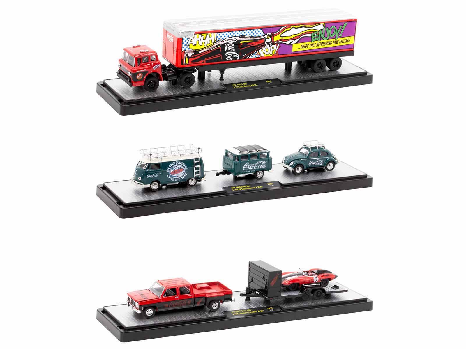 M2 Auto Haulers "Coca Cola" Set of 3 pieces Release 32 Limited Edition ...