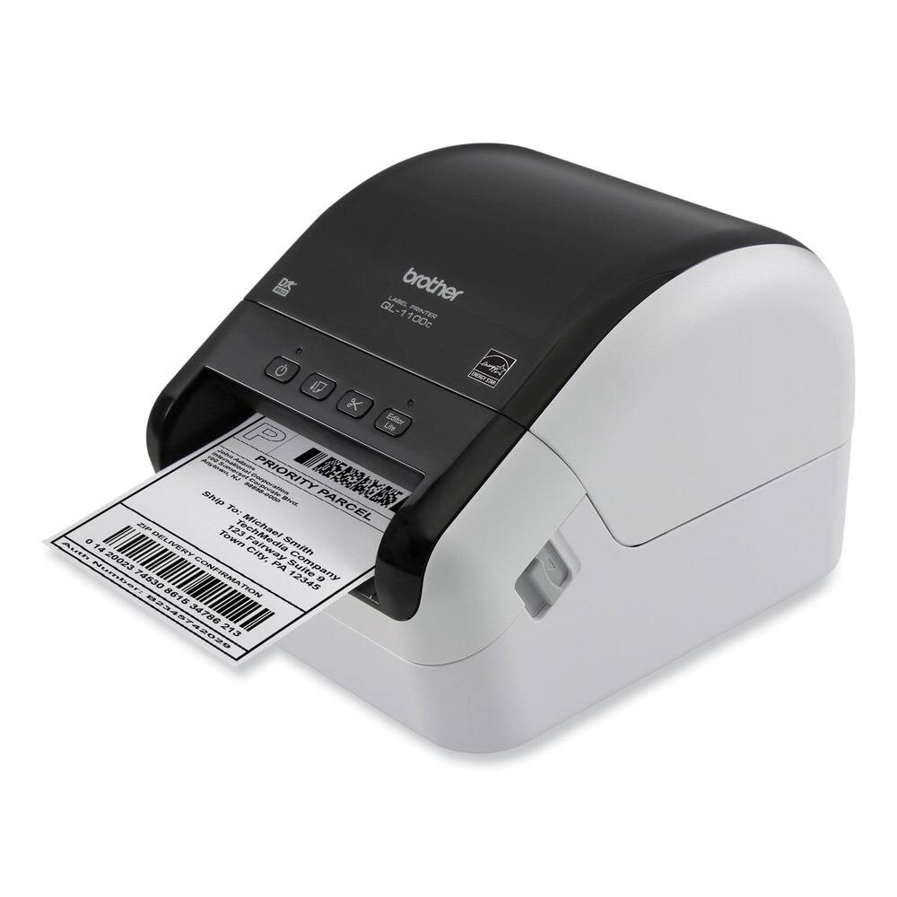 Brother QL 1100C 6.7 in. x 8.7 in. x 5.9 in. 69 Labels Print Speed Wide ...