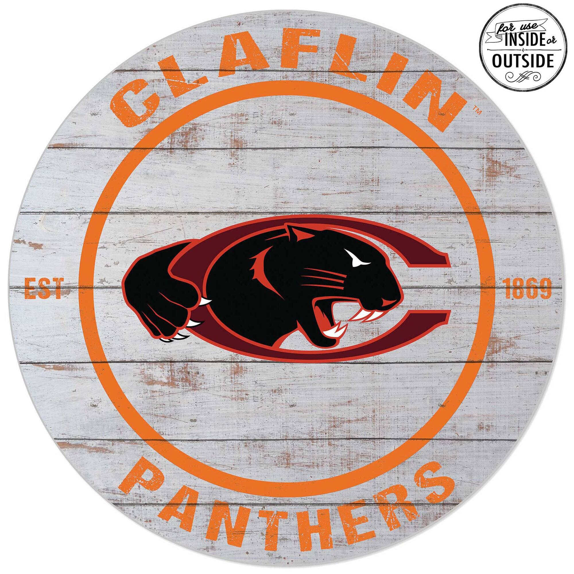 Jardine Claflin Panthers 20'' Indoor/Outdoor Weathered Circle Sign White 200092524 - Best Buy
