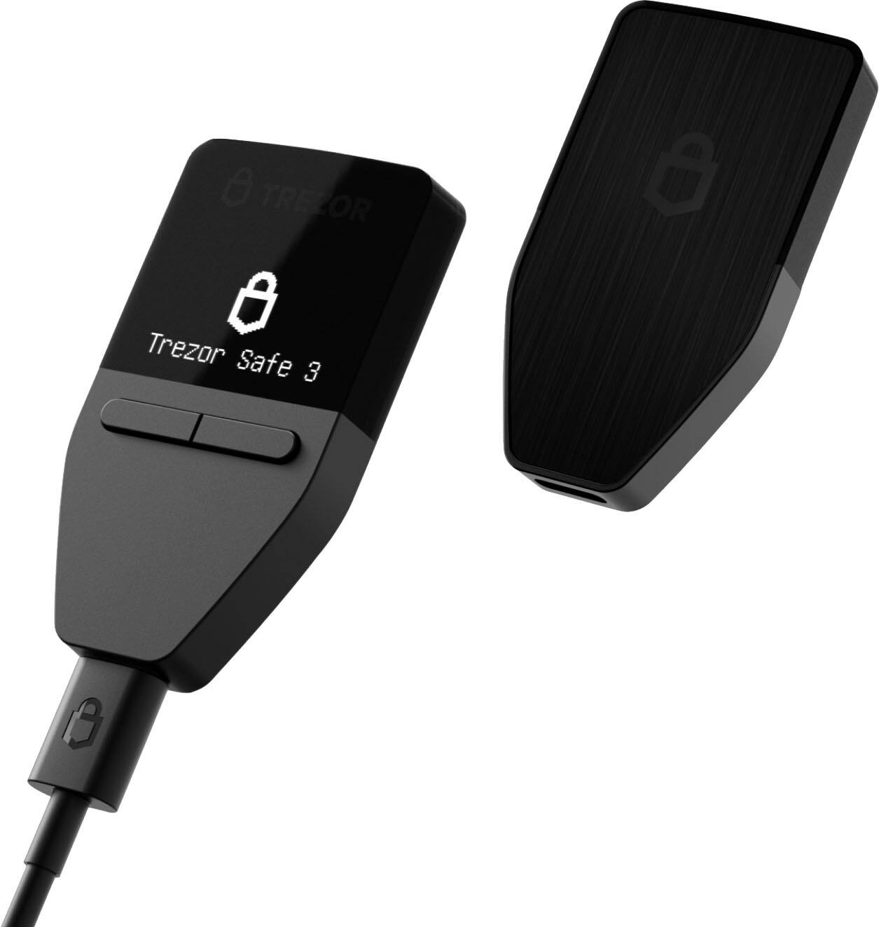 Trezor Safe 3 Secure Element Crypto Hardware Wallet Cosmic Black TS3BL - Best Buy