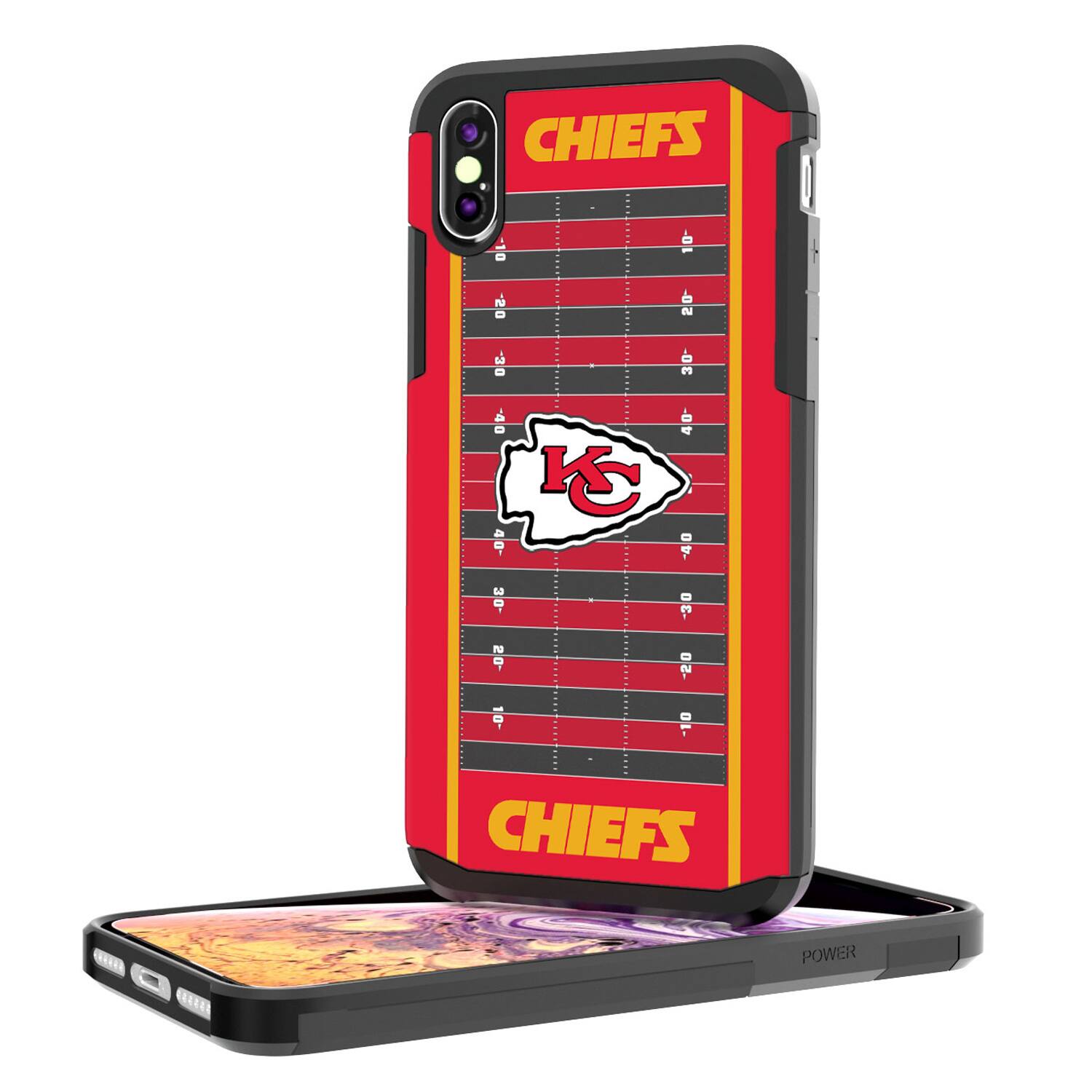Keyscaper NFL Kansas City Chiefs iPhone Rugged Field Design Case 16 Pro ...