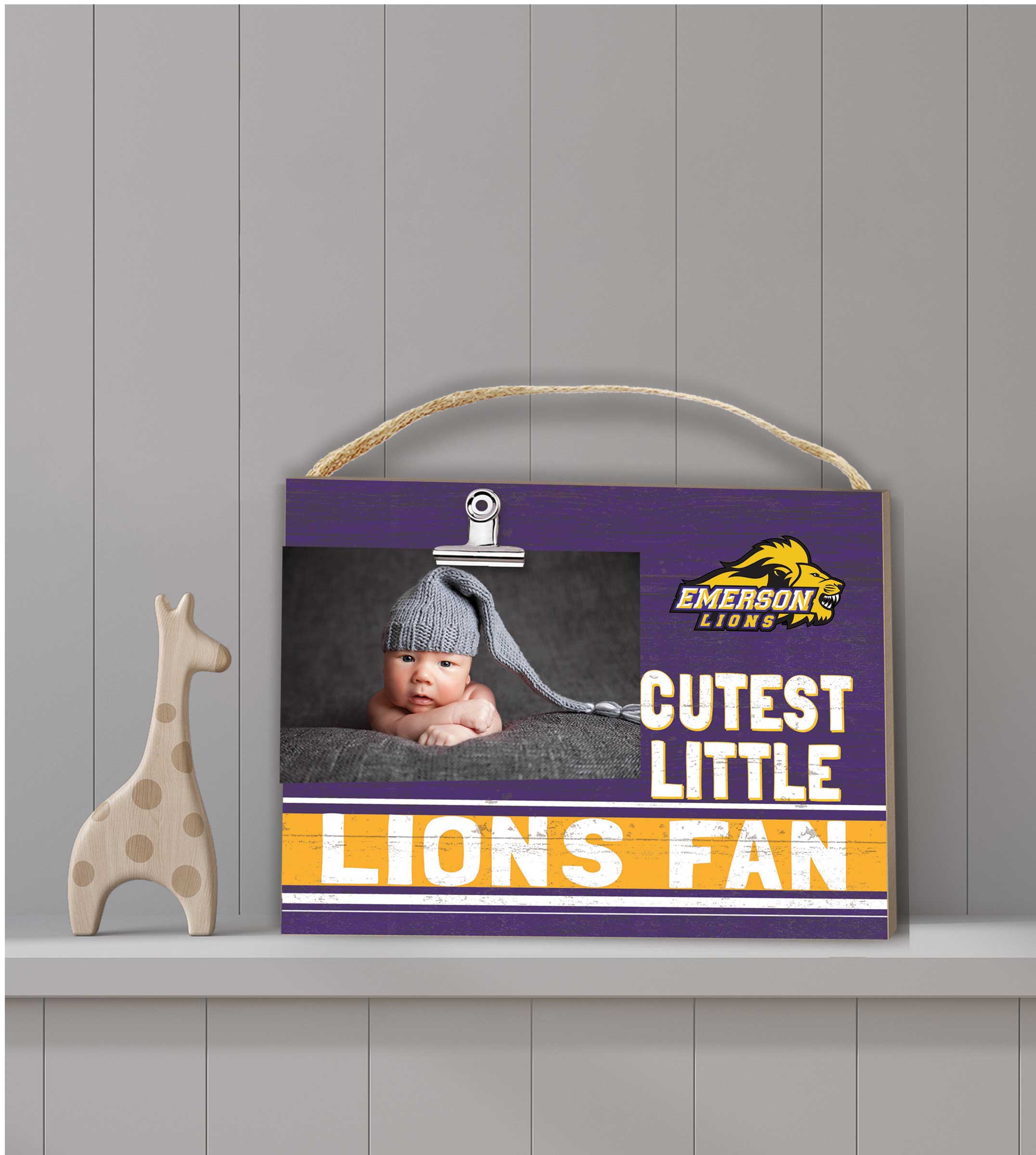 Jardine Emerson College Lions 8'' x 10'' Cutest Little Team Logo Clip ...