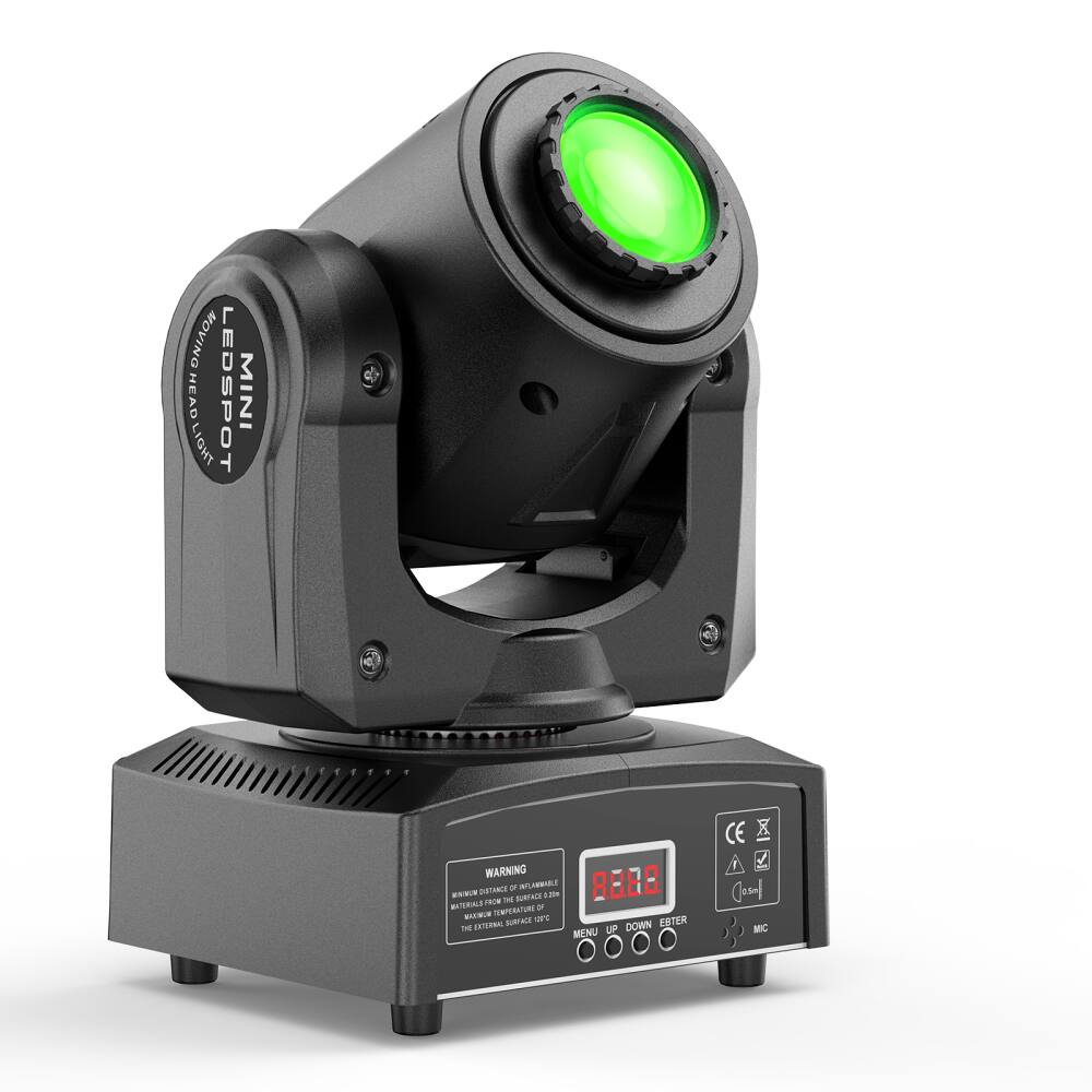 UKing 30W RGBW Spot LED Black Moving Head Gobos Stage Light DMX512 ...