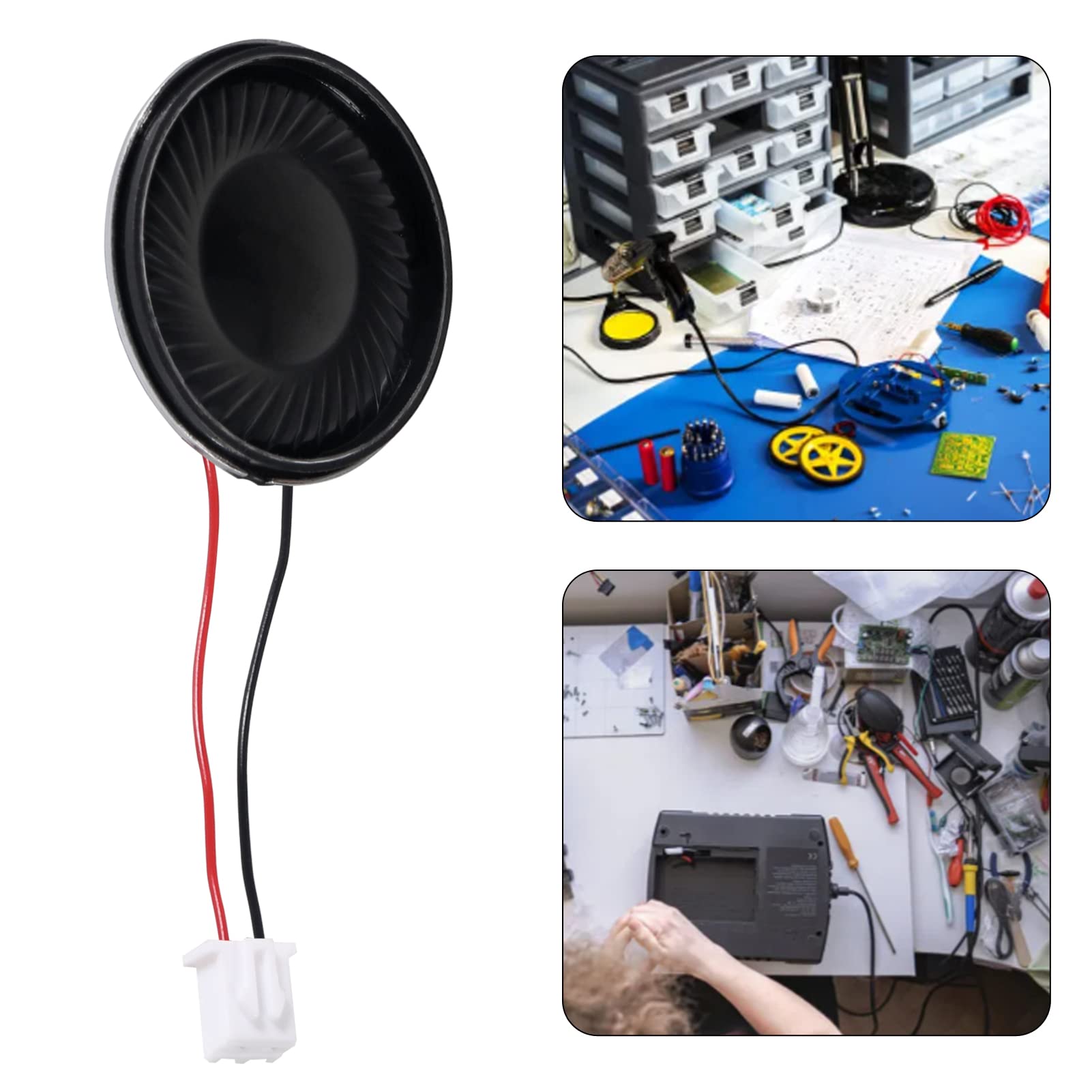 Pacoar Cade 8pcs Ohm 8ohm Round Loud Speakers Compatible Small Loudspeaker Audio Mp3 Mp4 Player ...
