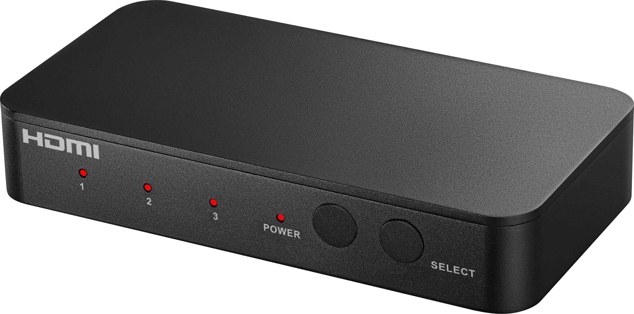 Insignia™ HDMI 3 Port Switch with 4K HDR Inputs Black NS-AV20SWTCH ...
