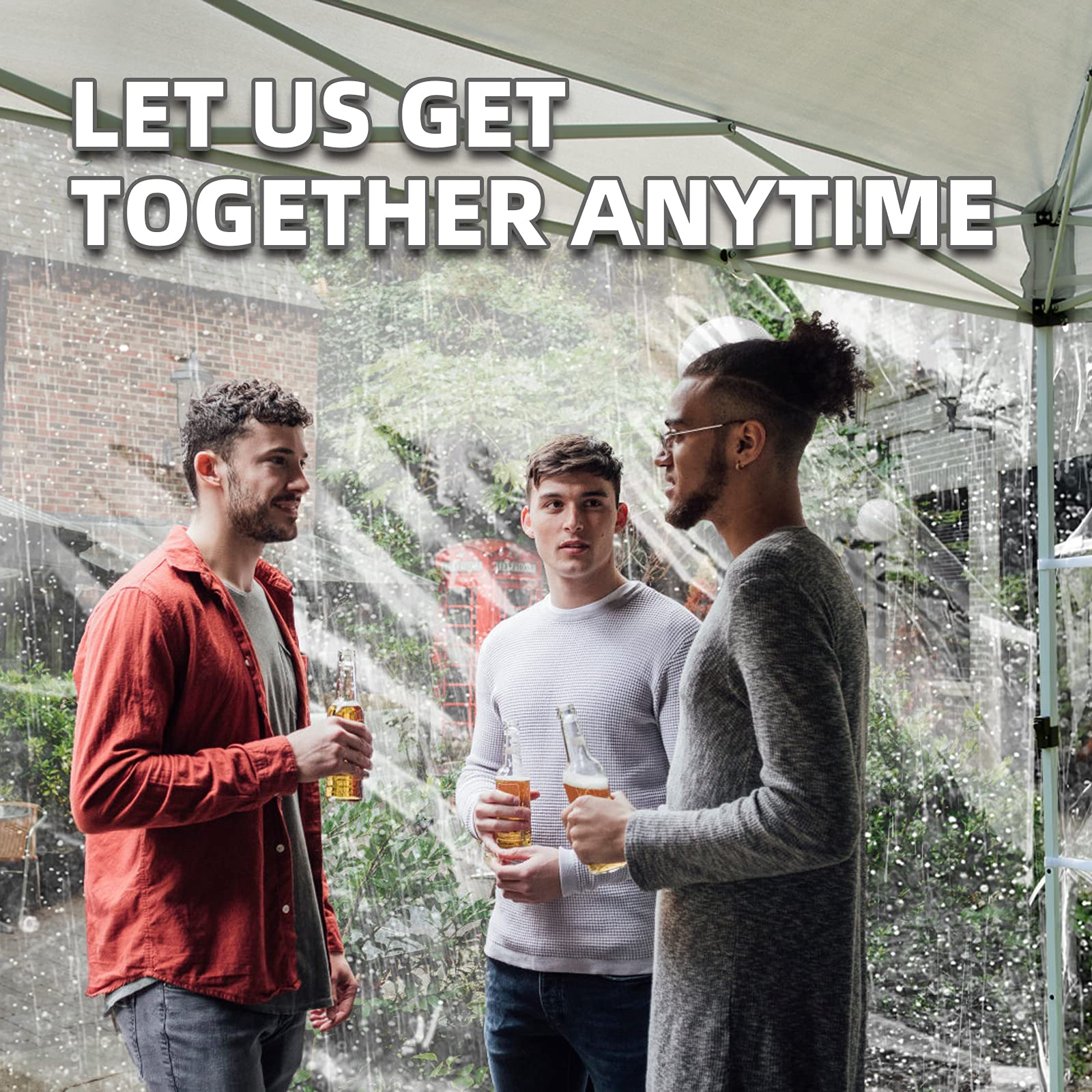 Paradigms Interiors Clear Sidewall With Zipper Transparent Sunwall For ...