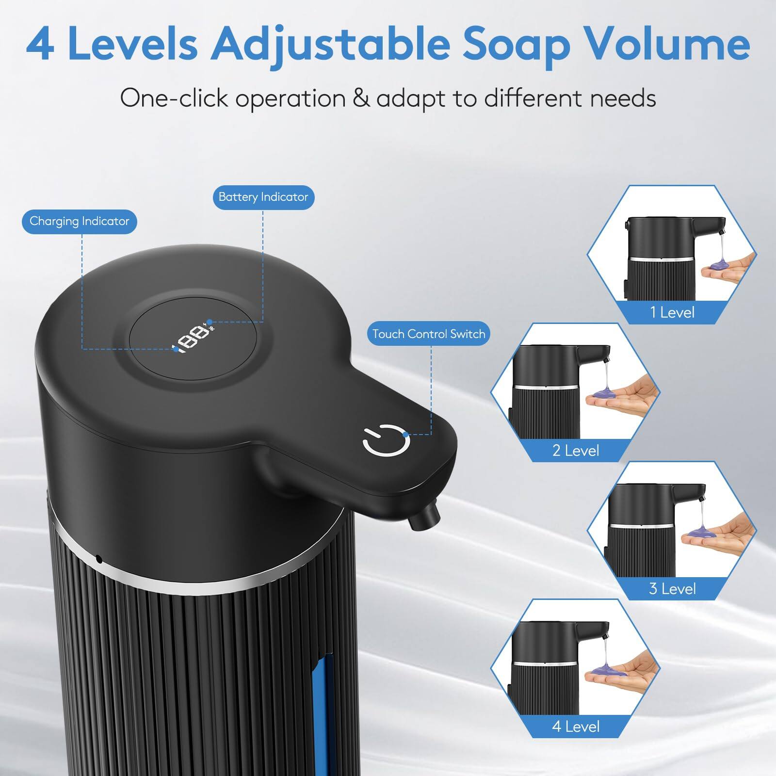 Dapper Styles Automatic Soap Dispenser Touchless Dish Hand For Kitchen ...