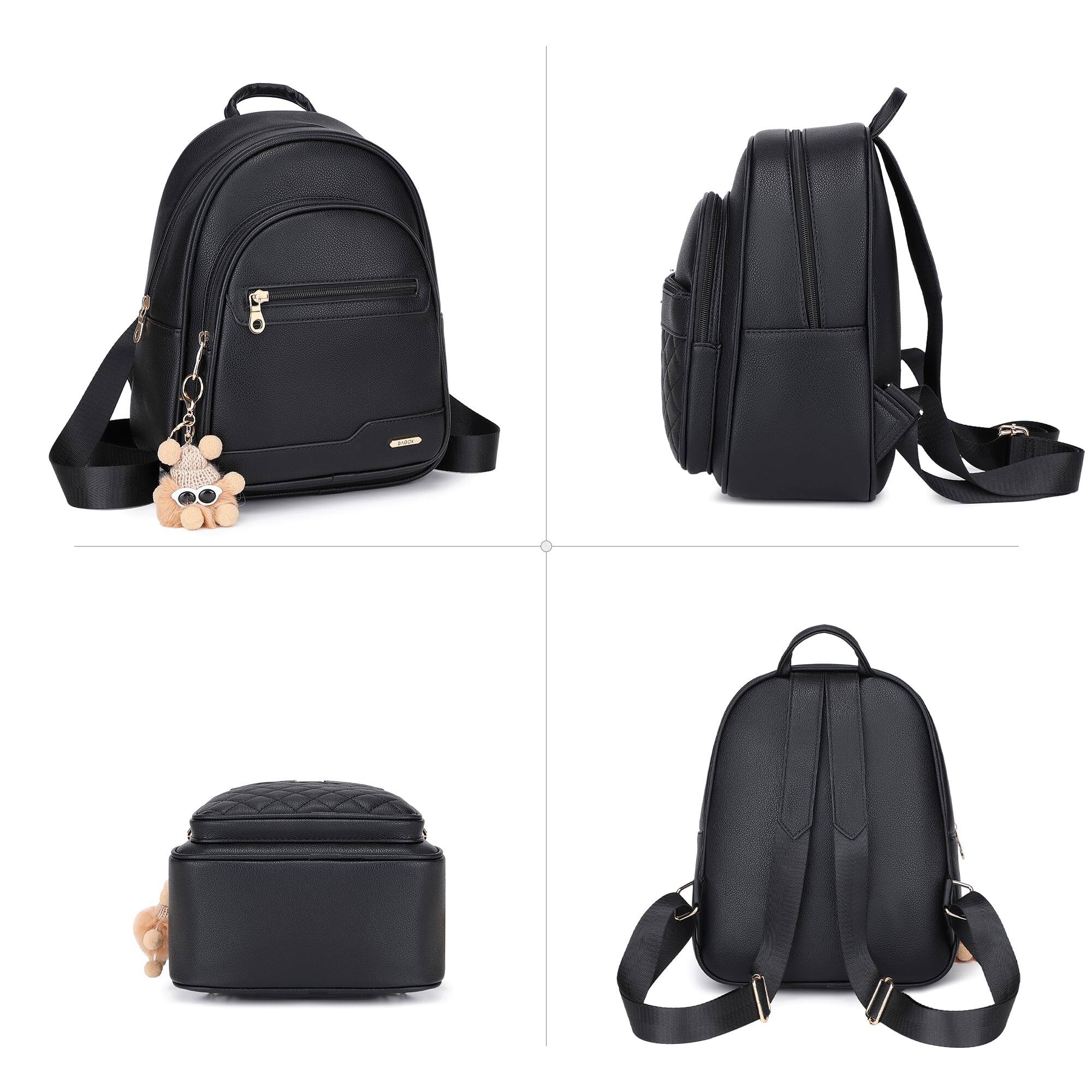 Cozy Serene Mini Leather Backpack Purse For Women Small With Charm Cute ...