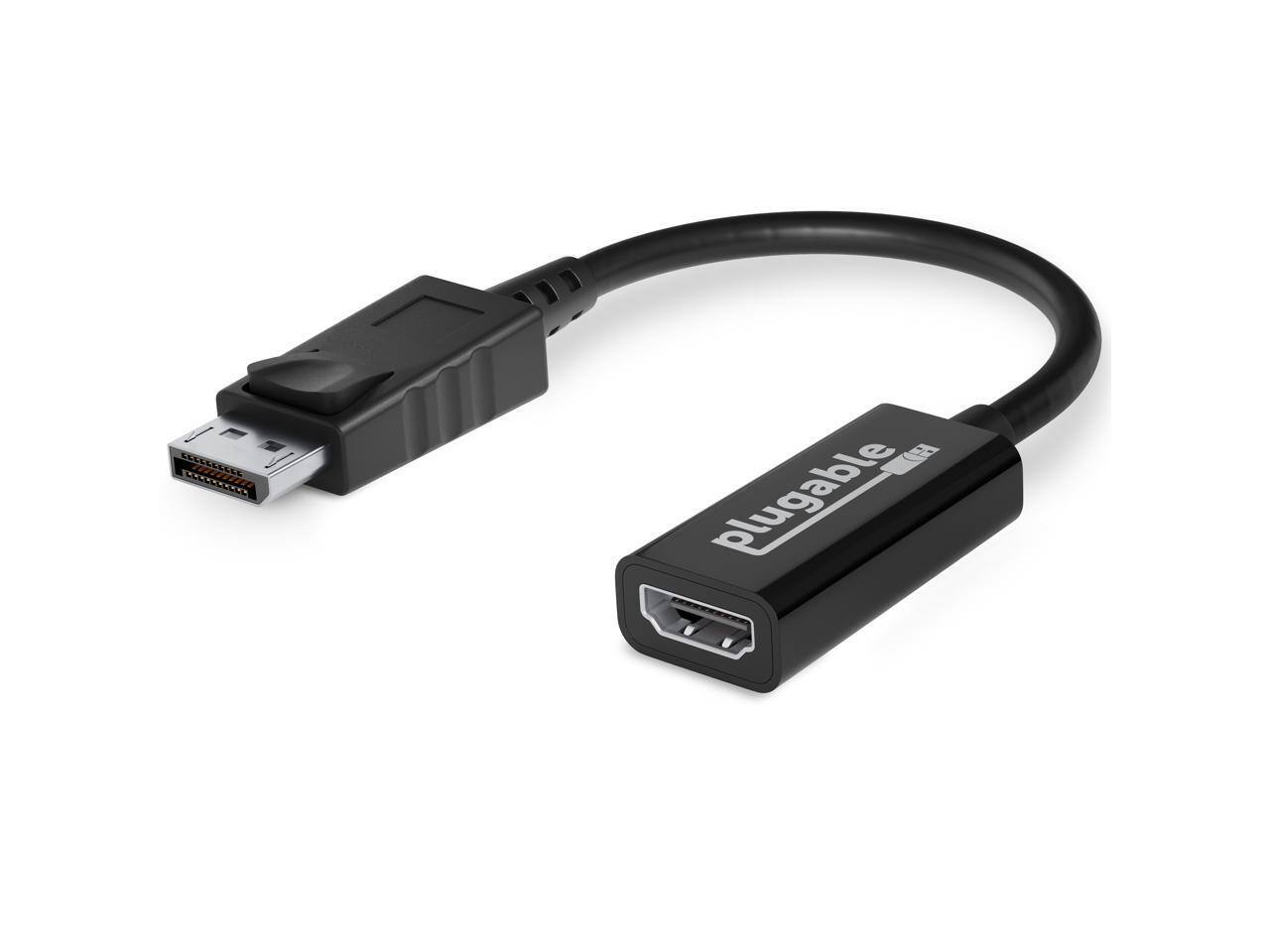 Plugable Technologies Plugable DP to HDMI Adapter 4K 60Hz, HDMI 2.0 ...