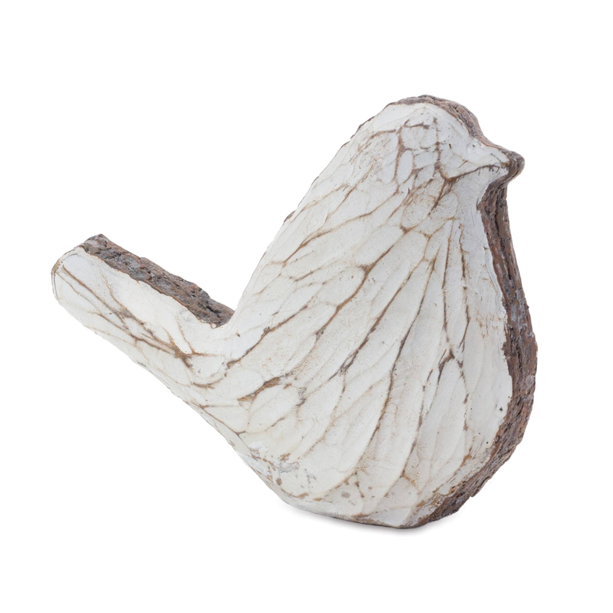BreeBe Carved Bird Figurine (Set of 4) Cream, Brown 86581DS - Best Buy